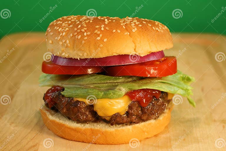 Cheeseburger stock image. Image of meal, food, charbroiled - 2681659