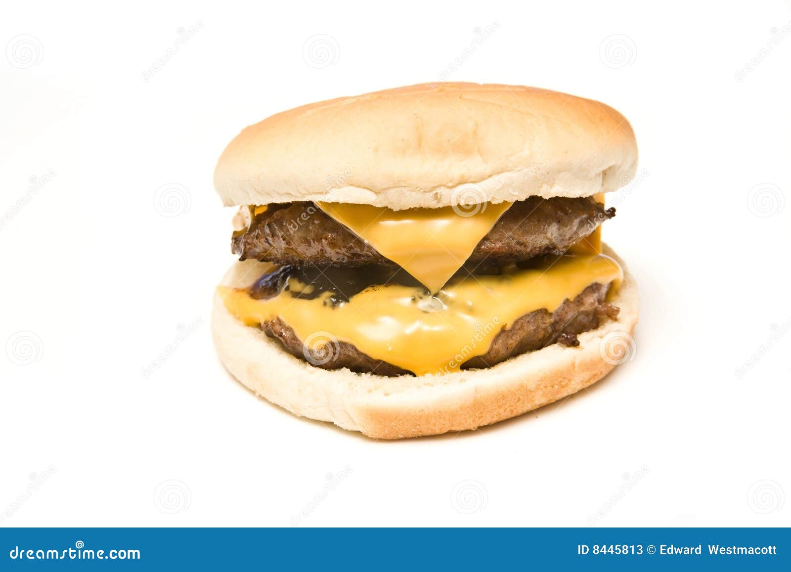 Cheeseburger stock image. Image of isolated, fats, tempting - 8445813