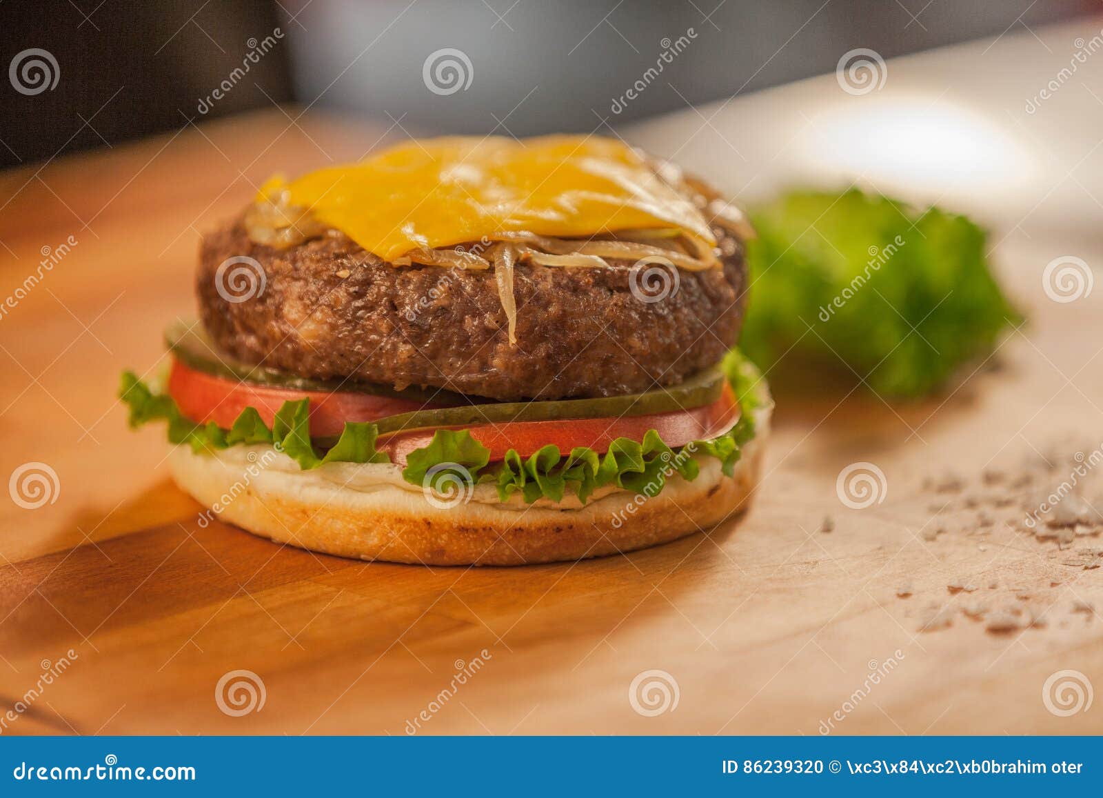 Cheeseburger stock photo. Image of hamburger, appetizing - 86239320