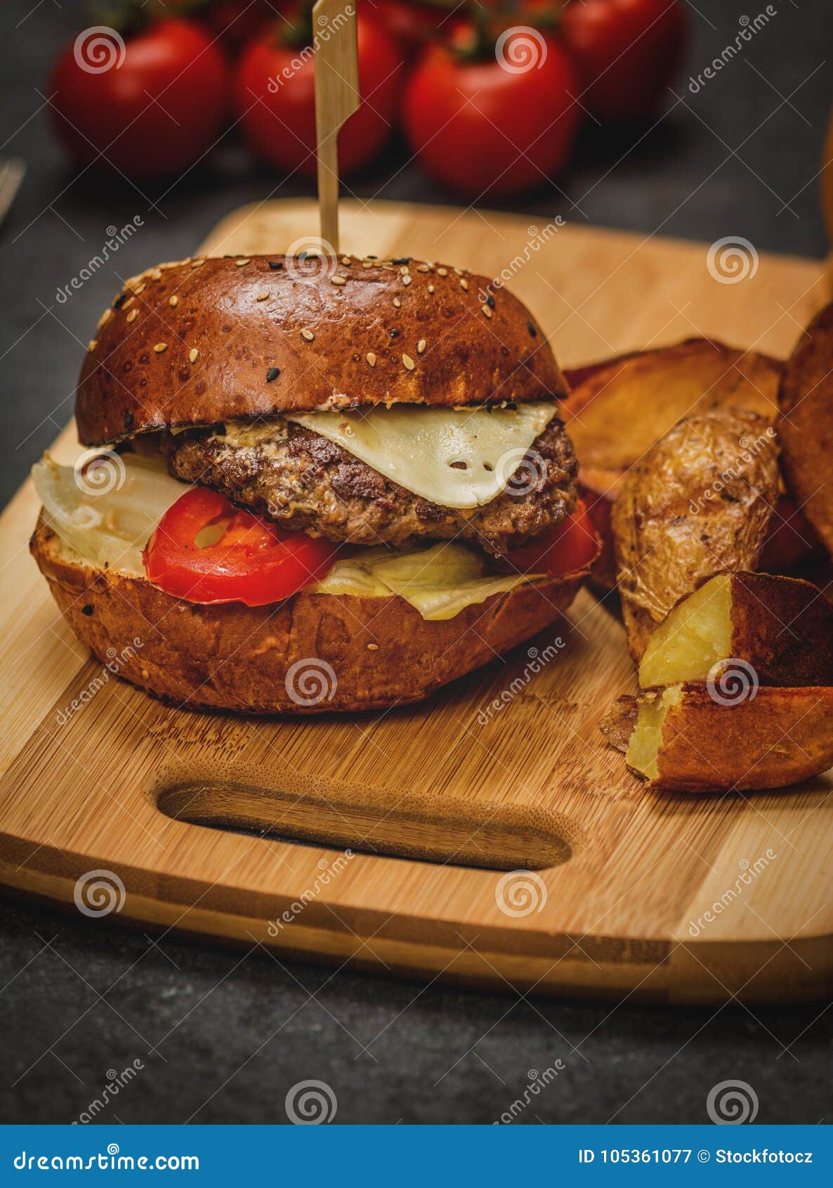 Cheeseburger with Beef Meat Stock Image - Image of fast, ketchup: 105361077