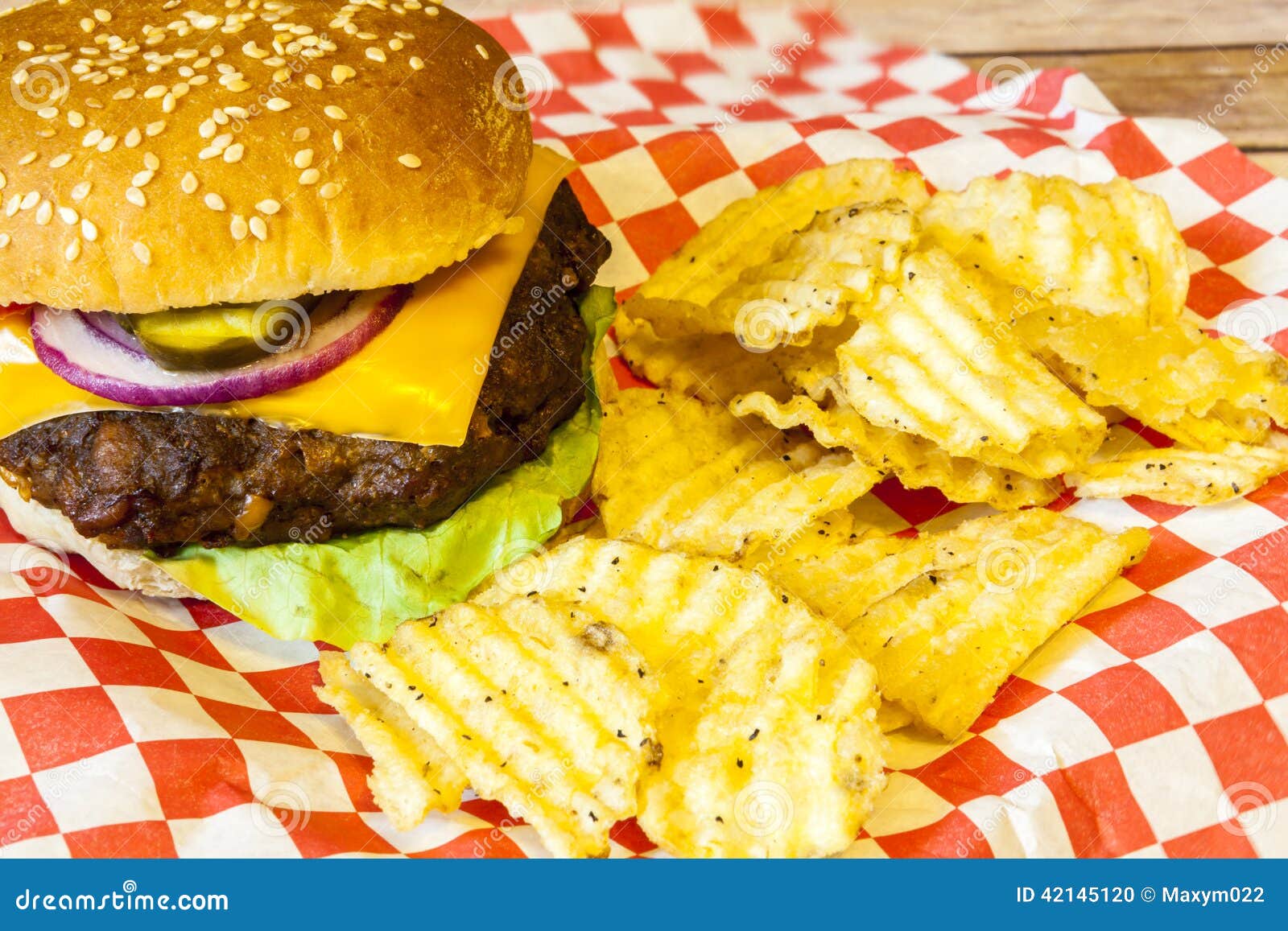 Cheeseburger stock photo. Image of cheeseburger, fresh - 42145120