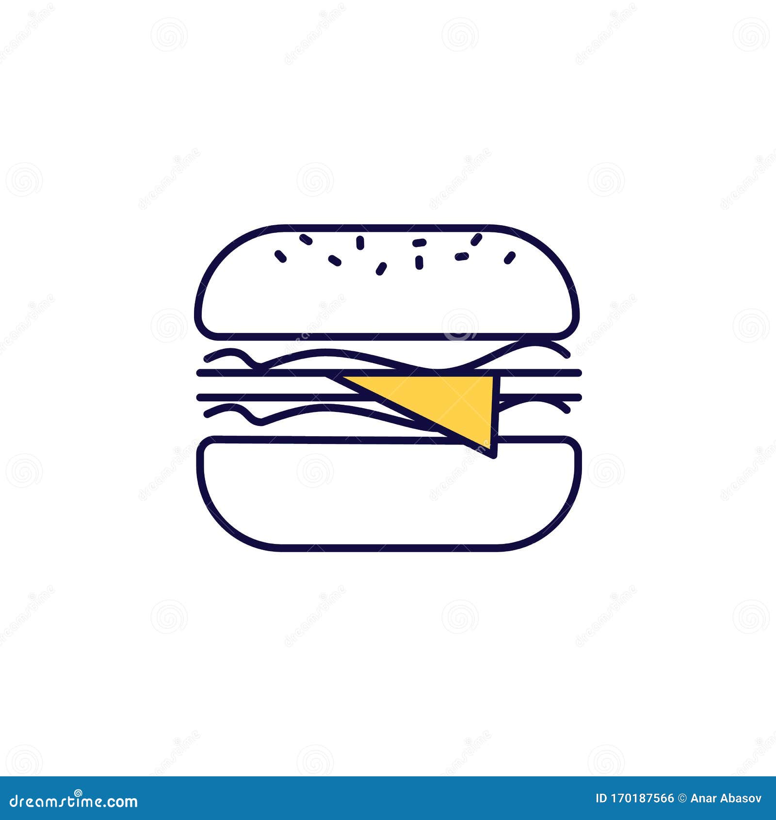 Cheeseburger Icon. Element of Simple Colored Web Icon for Mobile ...