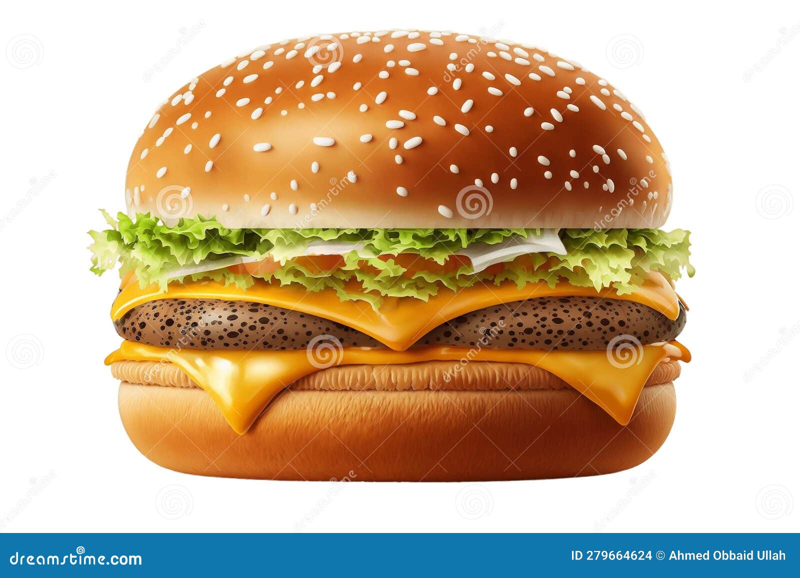 Cheeseburger, Isolated on Transparent Background, Generative Ai Stock ...