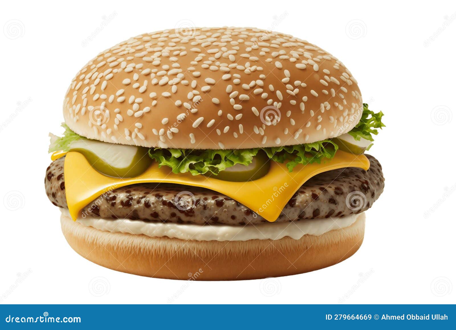Cheeseburger, Isolated on Transparent Background, Generative Ai Stock ...