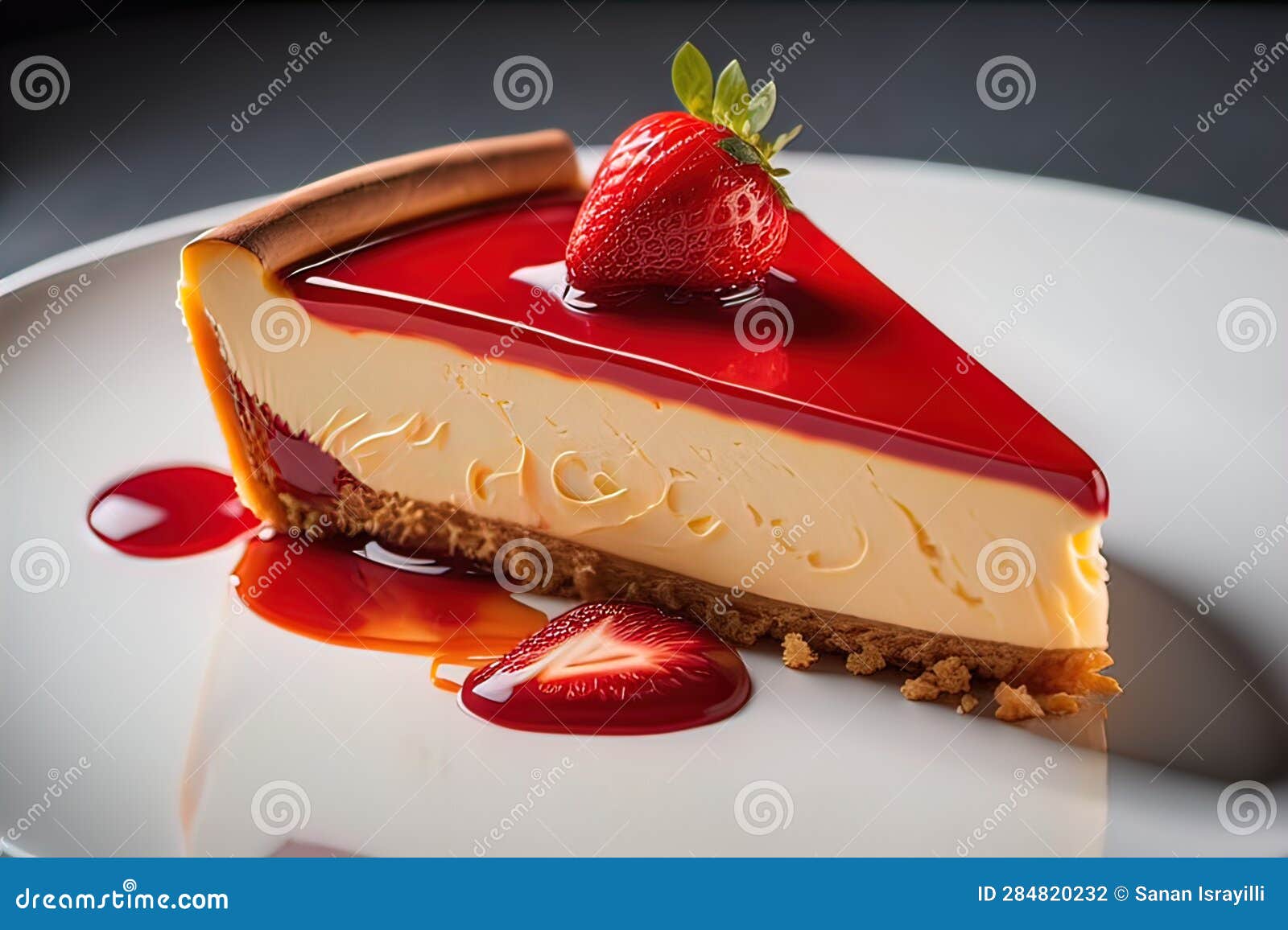 Cheesecake on a Black Plate. Toned Stock Photo - Image of baked ...