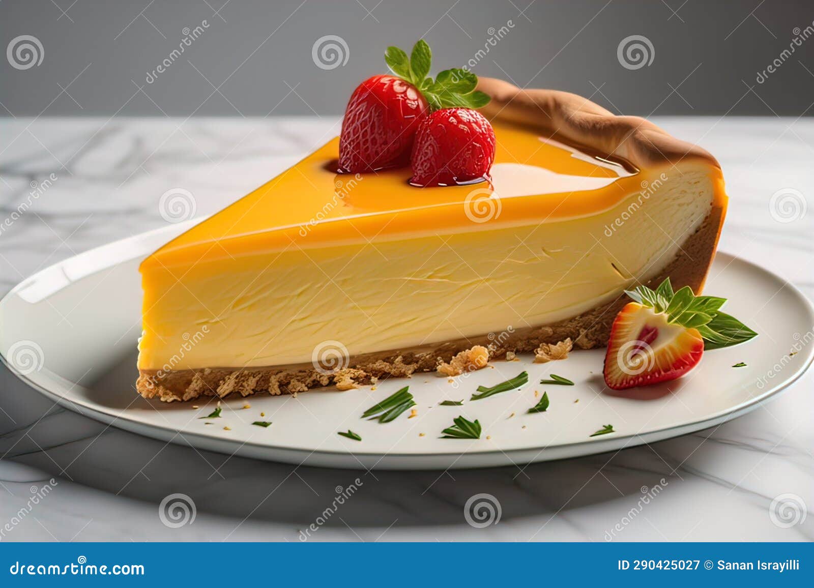 Cheesecake on a Black Plate. Toned Stock Image - Image of strawberry ...
