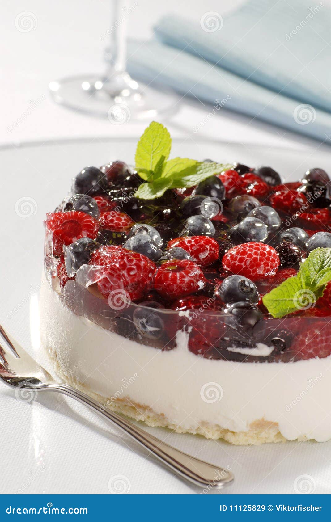 Cheesecake with Forest Fruit Stock Image - Image of cuisine, forest ...