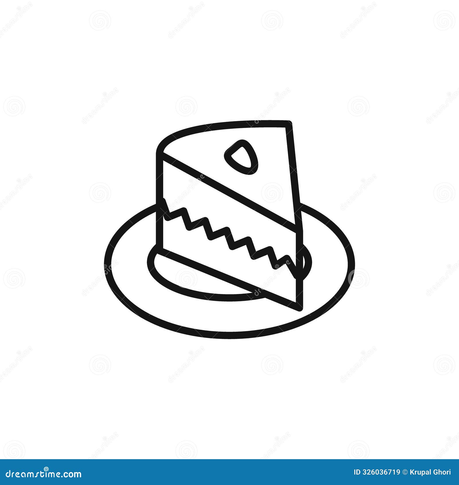 Cheesecake Logo Sign Vector Outline Stock Illustration - Illustration ...