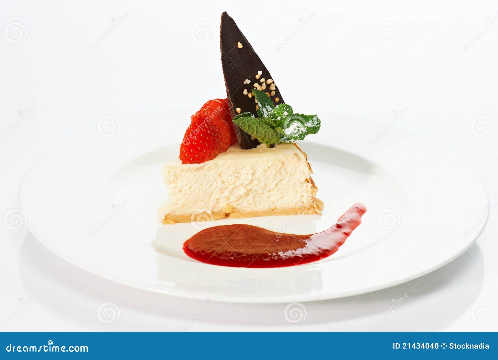Cheesecake piece stock photo. Image of kitchen, cafe - 21434040