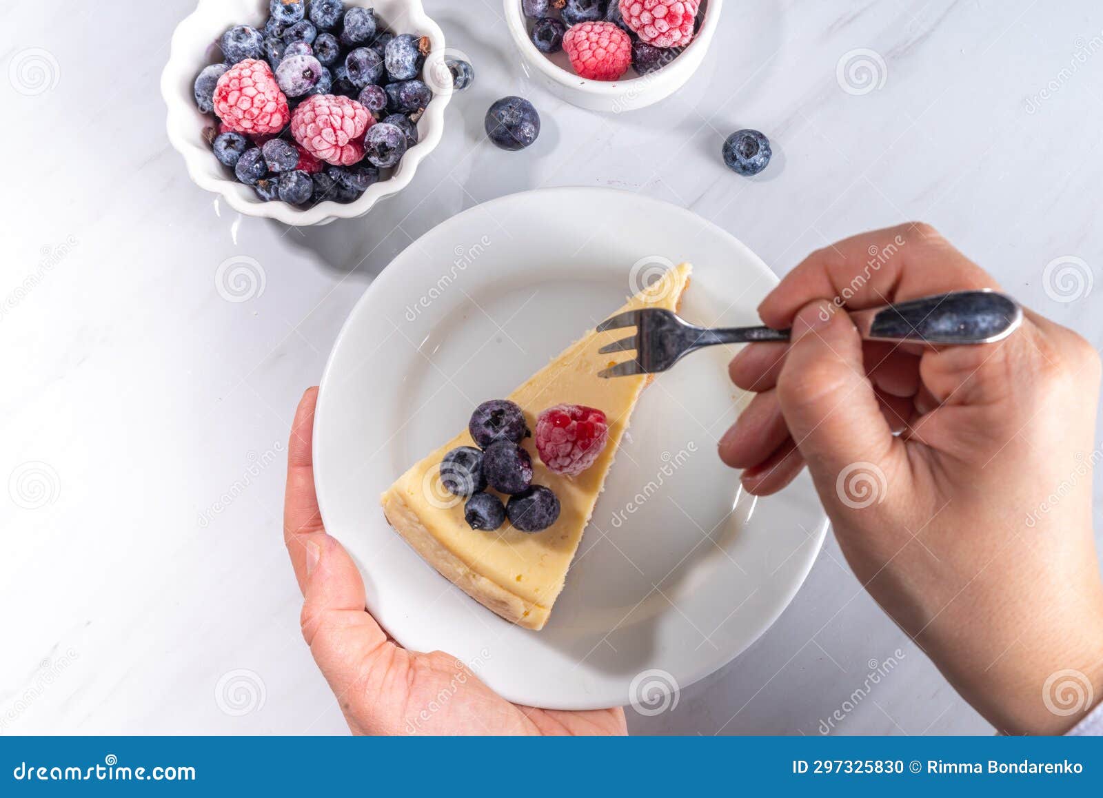 Cheesecake Portion Slice on Plate Stock Photo - Image of baking, plate ...