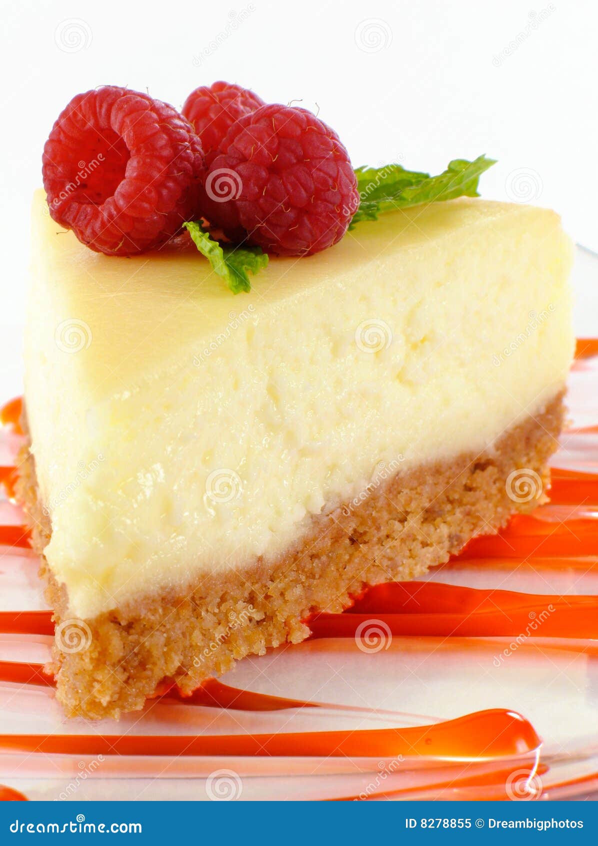 Cheesecake with Raspberries Stock Image - Image of fruit, sauce: 8278855