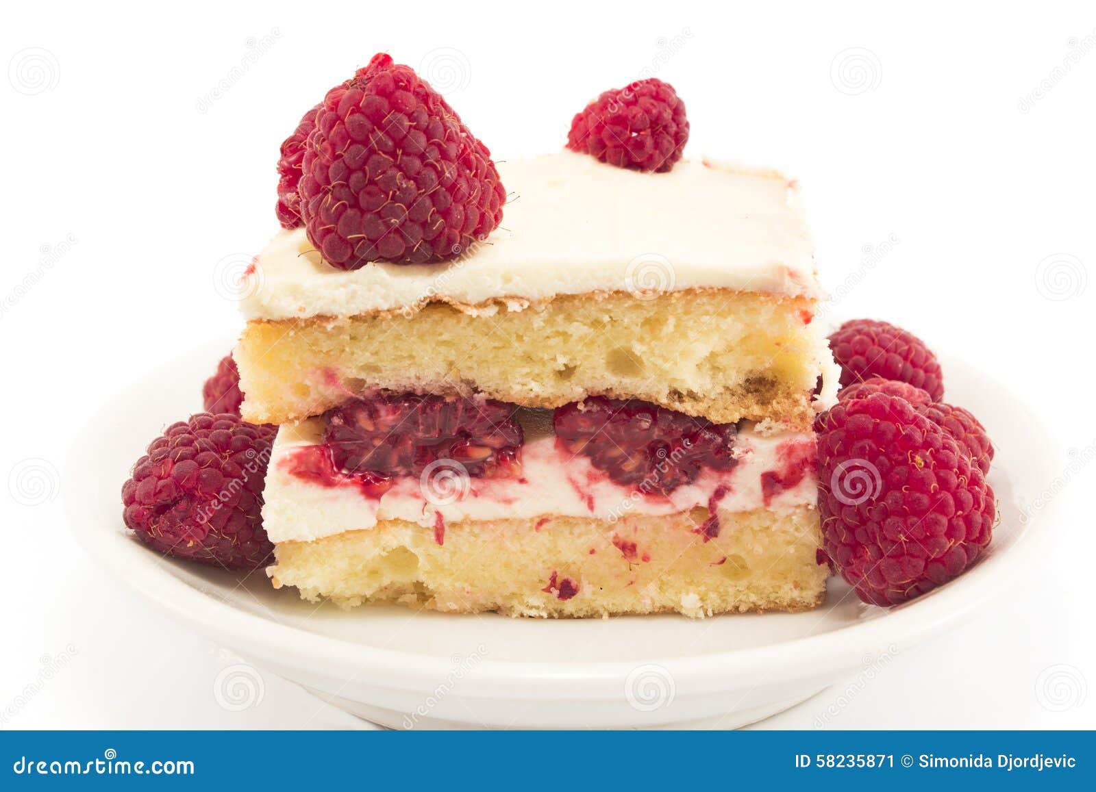 Cheesecake with Raspberries Stock Image - Image of dessert, gourmet ...