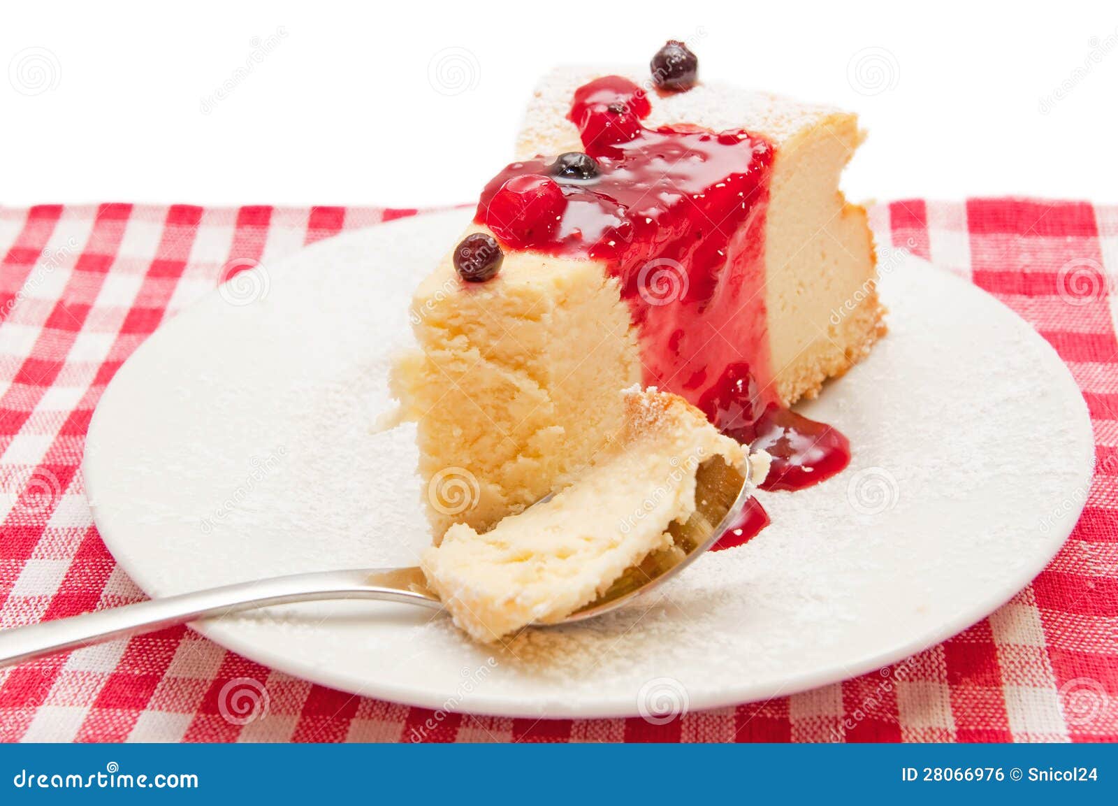 Cheesecake slice stock photo. Image of sugar, dish, homemade - 28066976