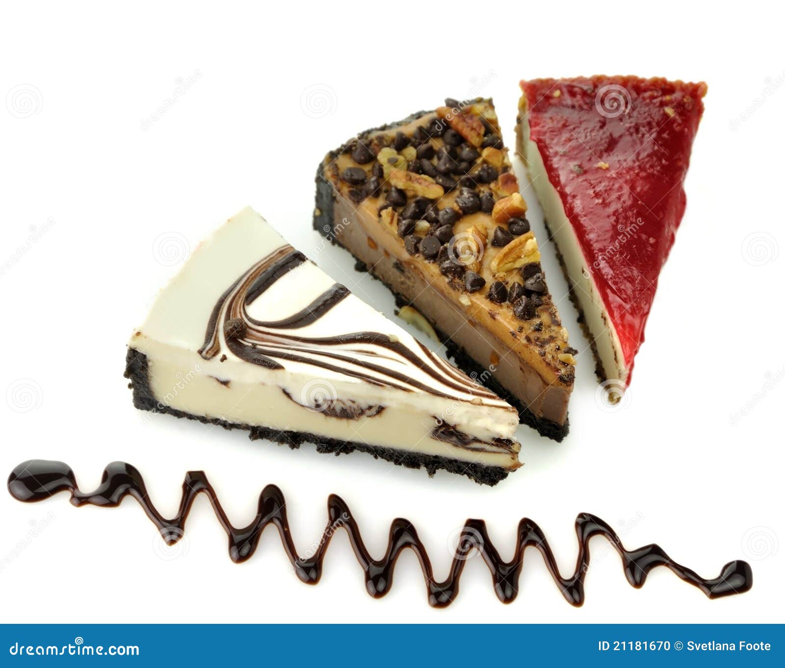 Cheesecake slices stock photo. Image of cake, strawberry - 21181670