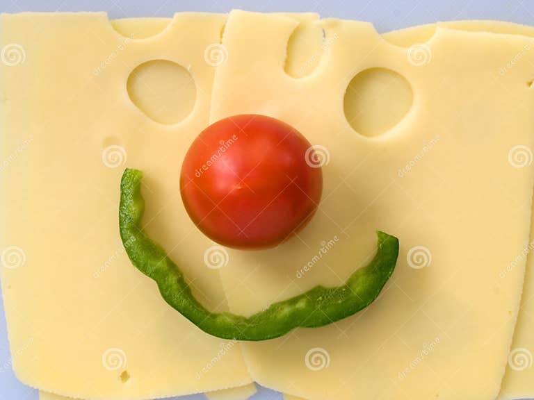 Cheeseface stock photo. Image of salad, tomato, pepper - 5284274