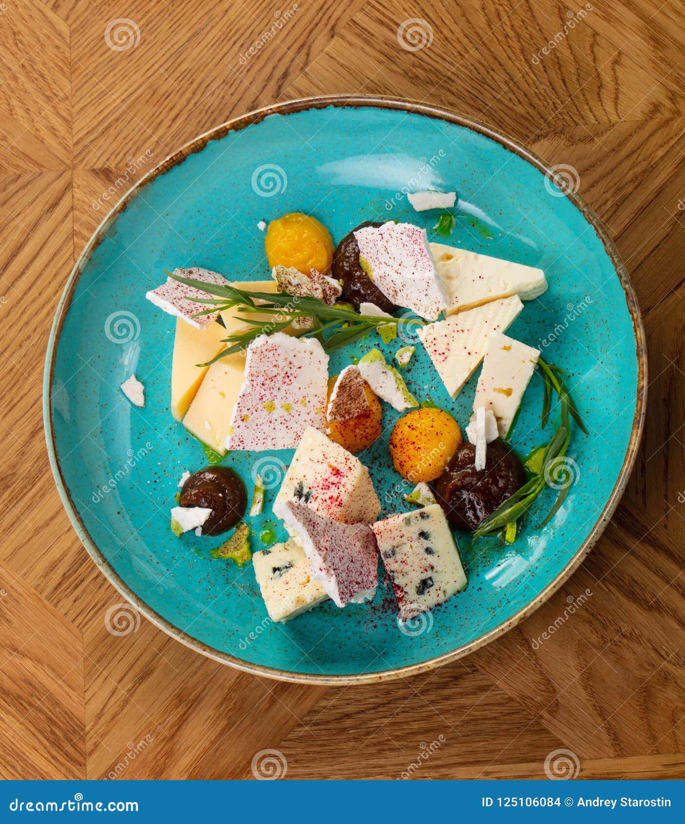 Cheeses plate mix stock photo. Image of cheese, meal - 125106084