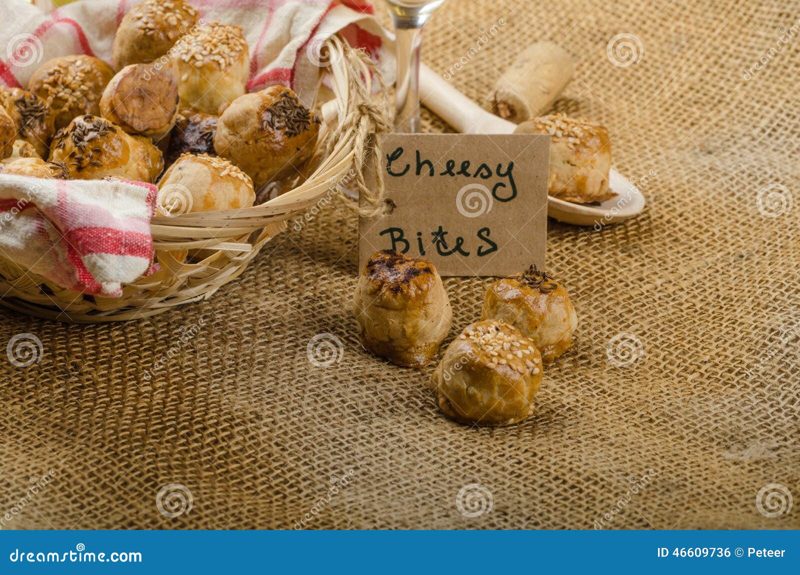 Cheesy bites stock photo. Image of bread, delicious, cheese - 46609736