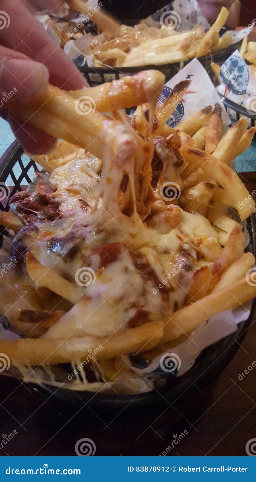 Cheesy chips stock photo. Image of black, stringed, cheesy - 83870912