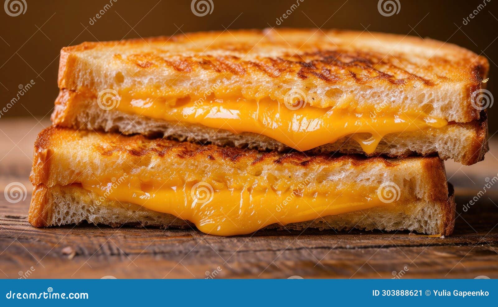 A Cheesy Grilled Cheese Sandwich Stock Image - Image of food, crispy ...