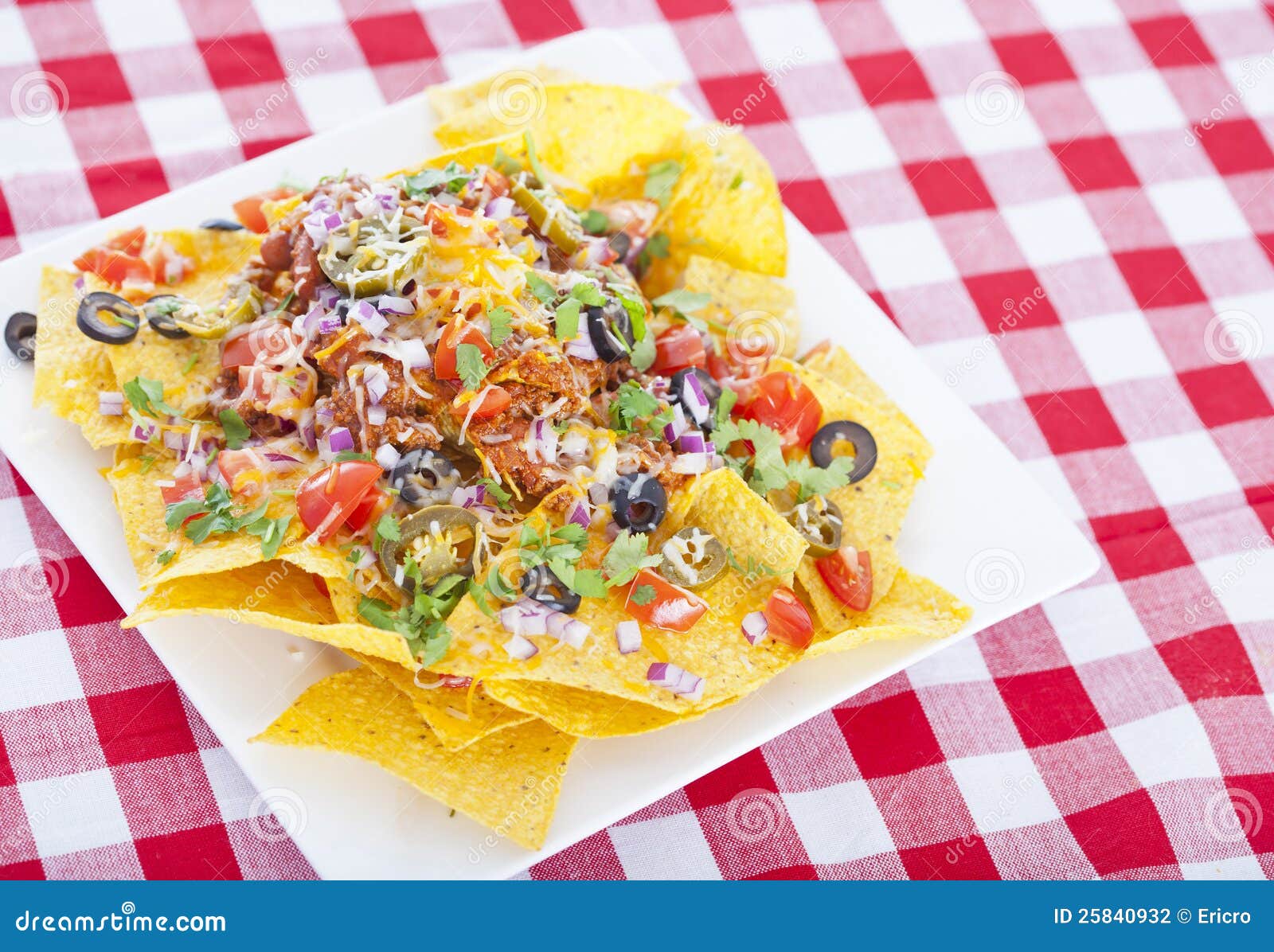 Cheesy Nachos stock photo. Image of colorful, chili, mexican - 25840932