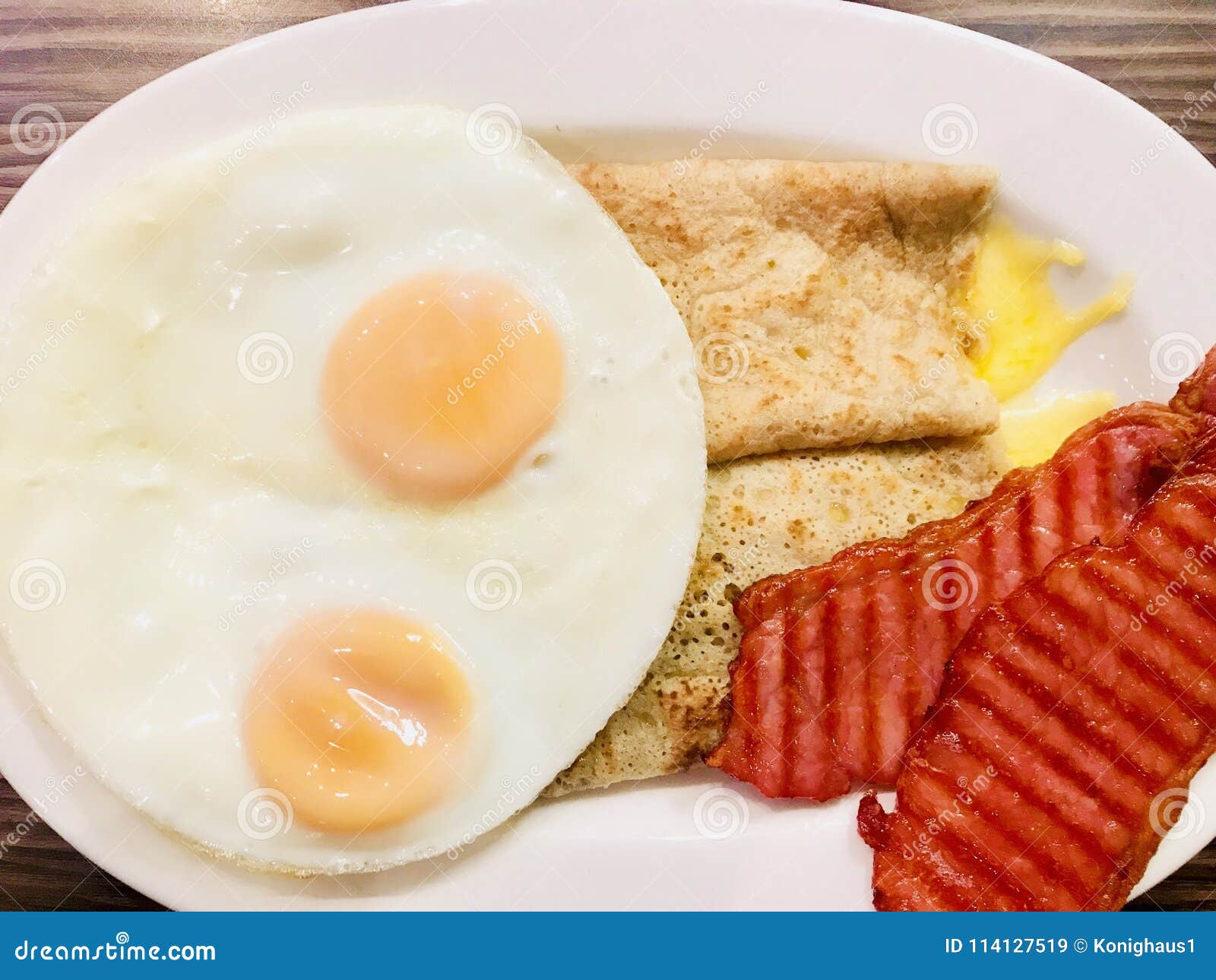 Oatcake breakfast stock image. Image of delicious, cake - 114127519