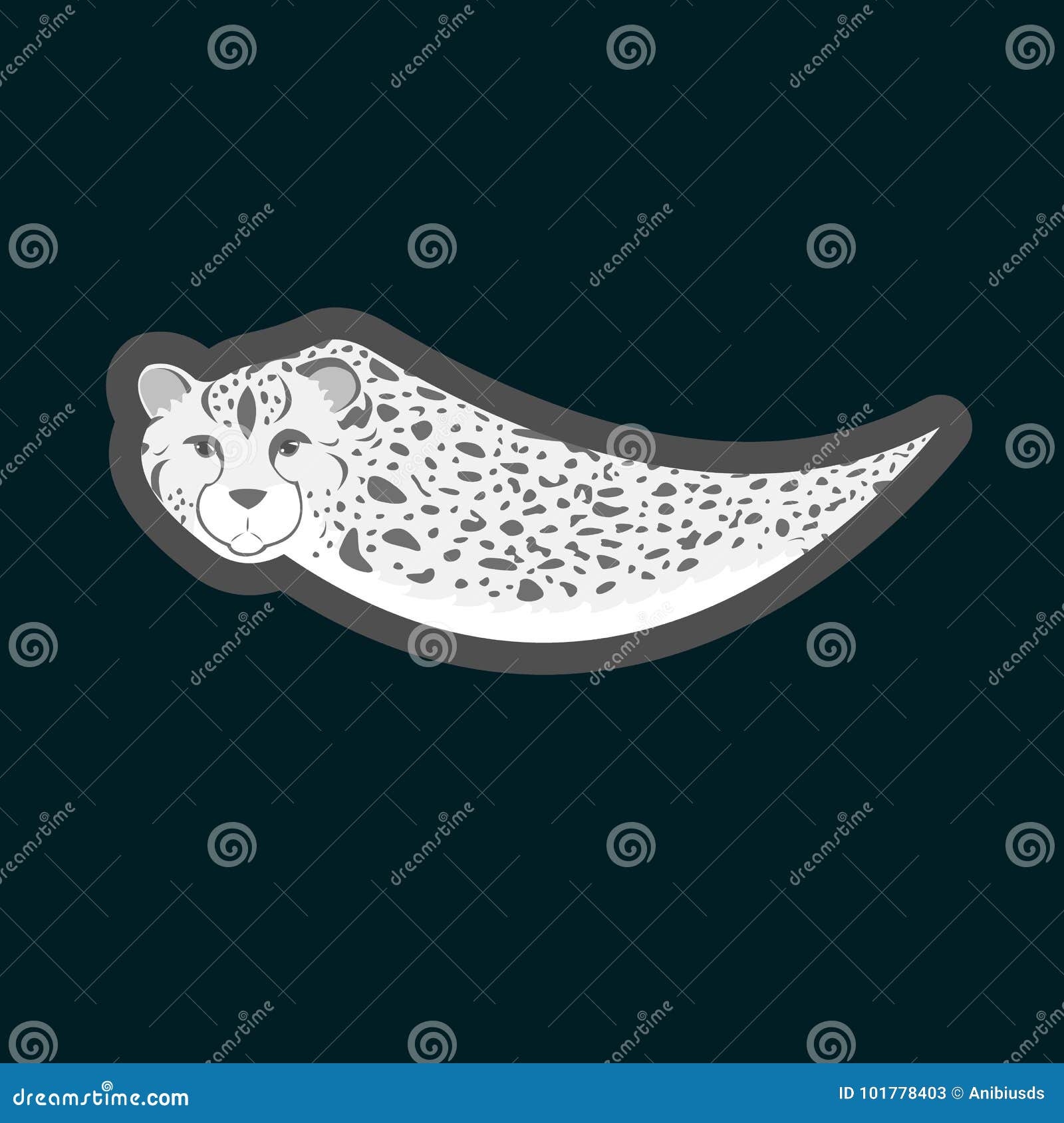 Cheetah Icon. Trendy Flat Vector Cheetah Icon On White Background From ...