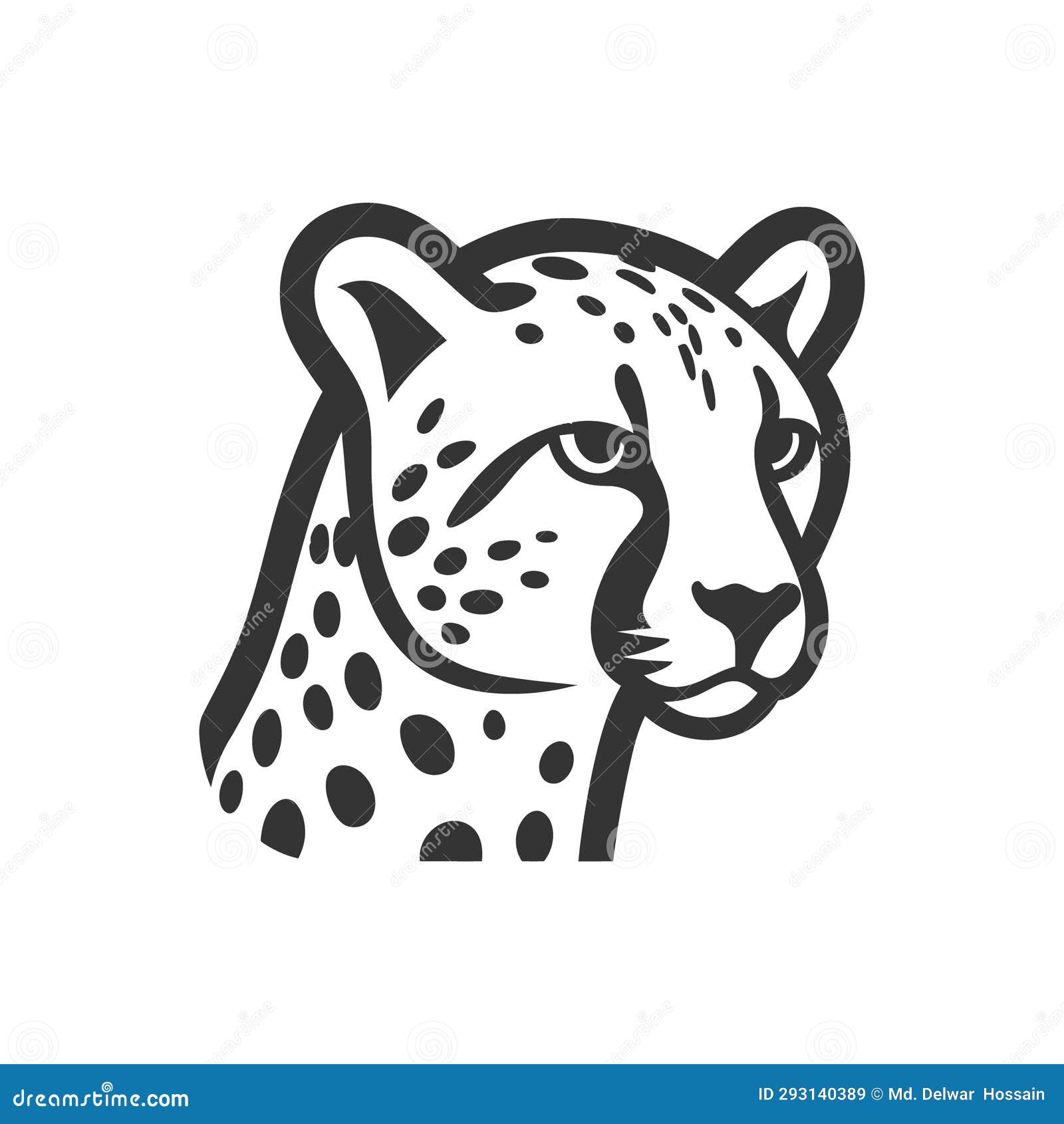 Cheetah Icon. Trendy Flat Vector Cheetah Icon On White Background From Animals Collection ...