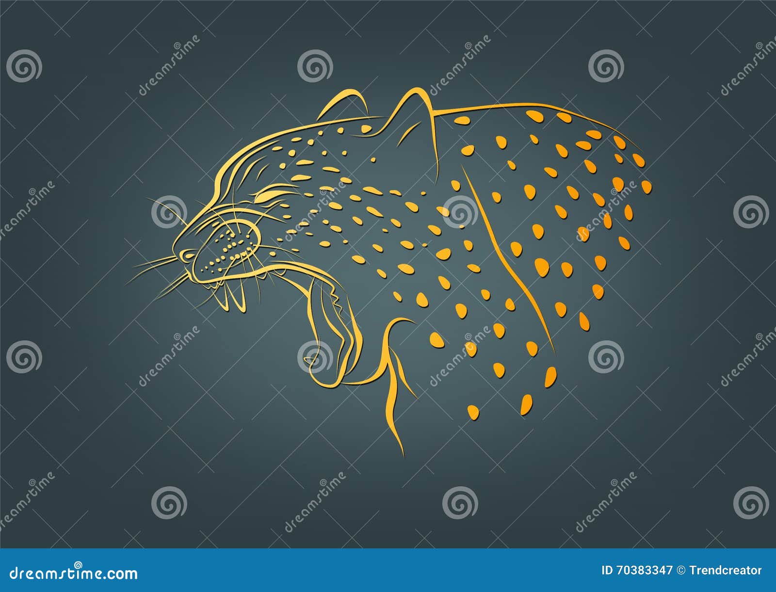 Cheetah Logo, Leopard Symbol And Wildcat Concept Design Cartoon Vector ...
