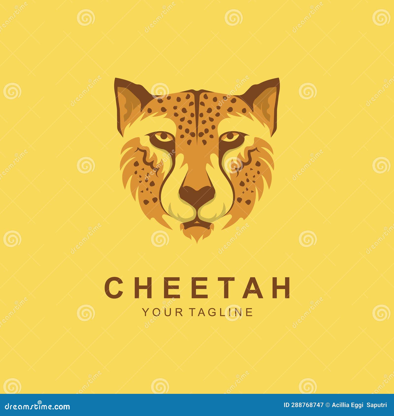 Cheetah Logo Vector Illustration Stock Vector - Illustration of graphic ...