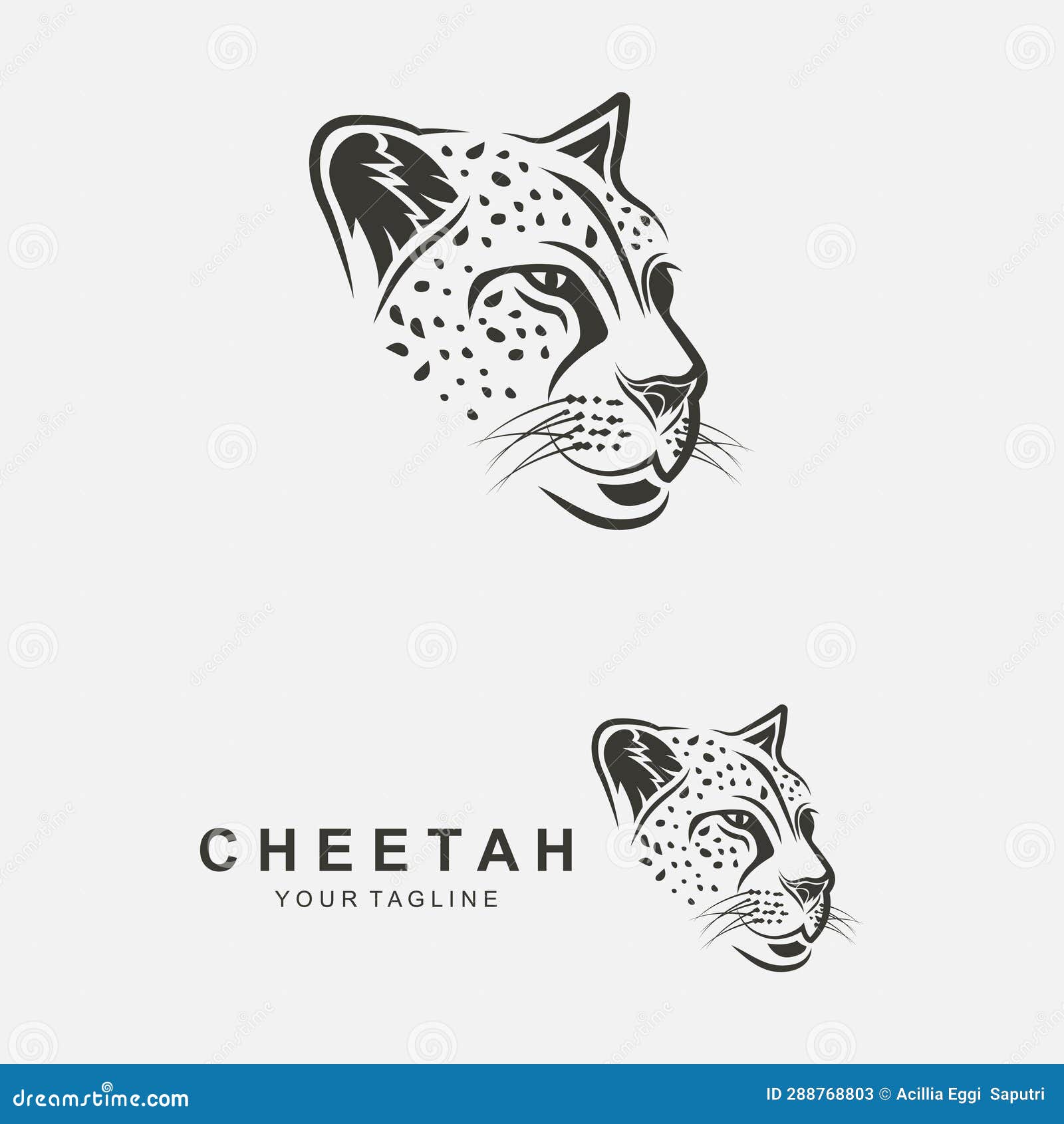 Cheetah Logo Vector Illustration Stock Vector - Illustration of icon ...