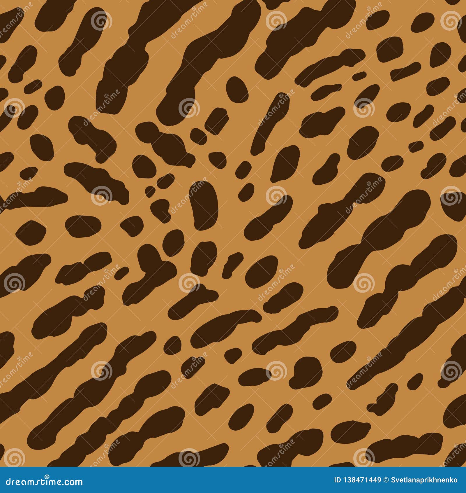 Cheetah or ocelot stock vector. Illustration of design - 138471449