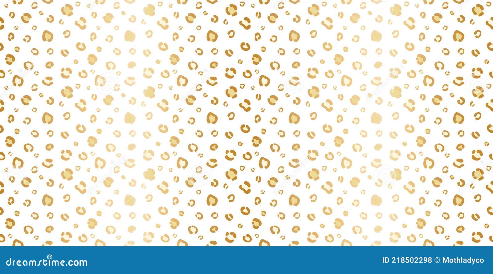 Cheetah Seamless Vector Pattern Background, Gold and White Stock Vector ...