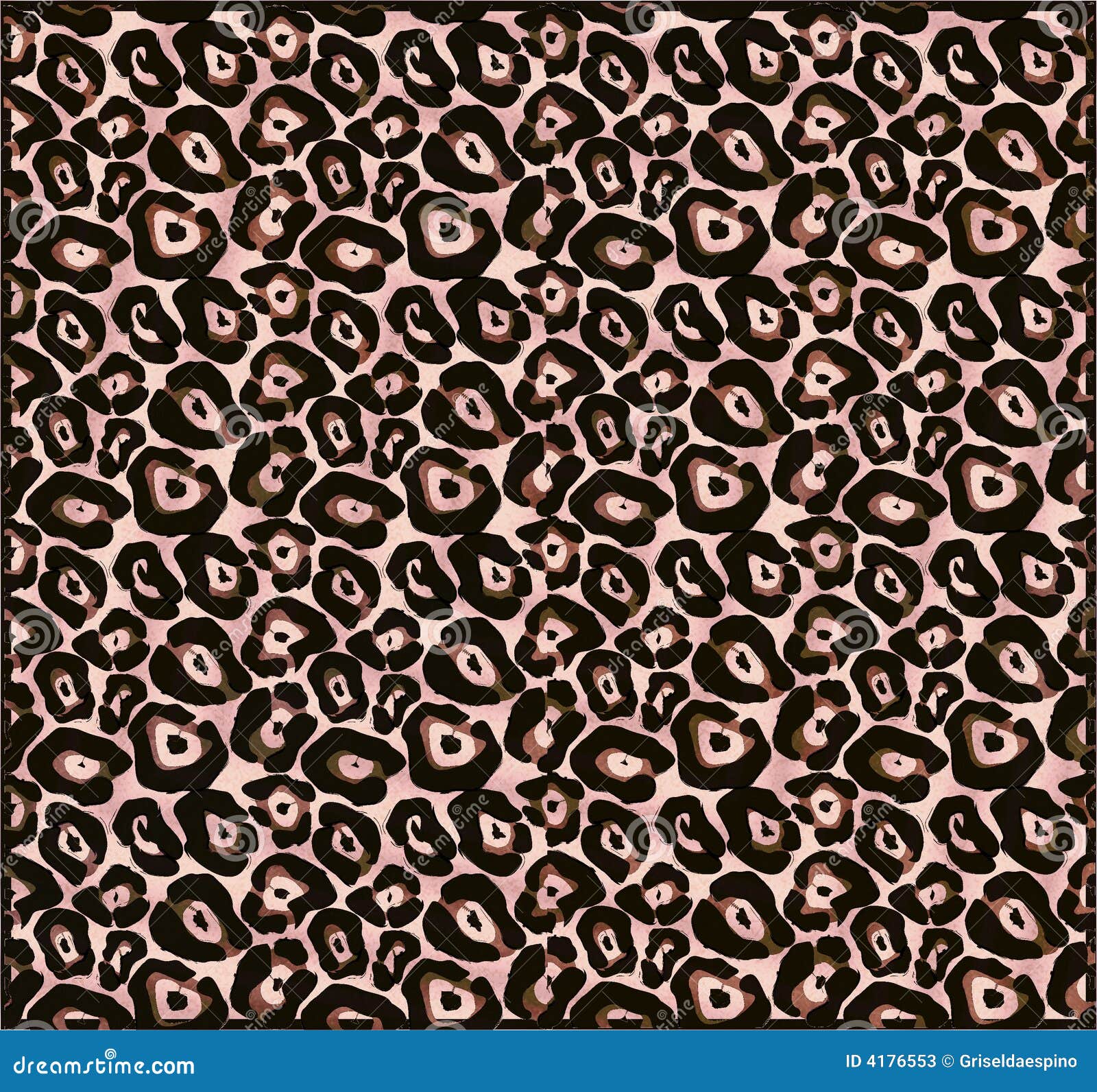 Cheetah Skin Seamless Texture, Leopard Background Vector Illustration ...