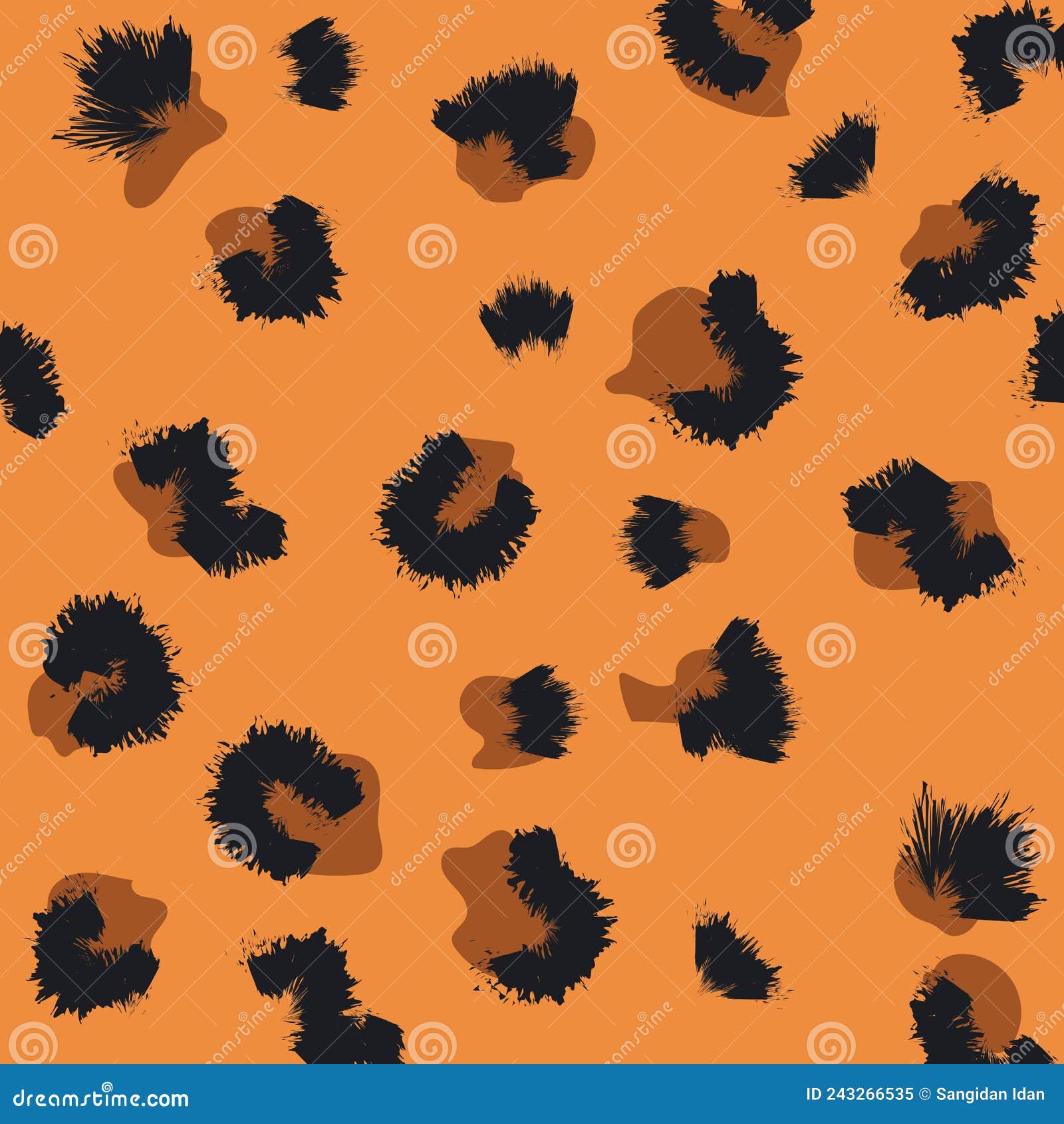 Cheetah Texture Shadow Overlay On Transparent Background. Leopard Skin ...