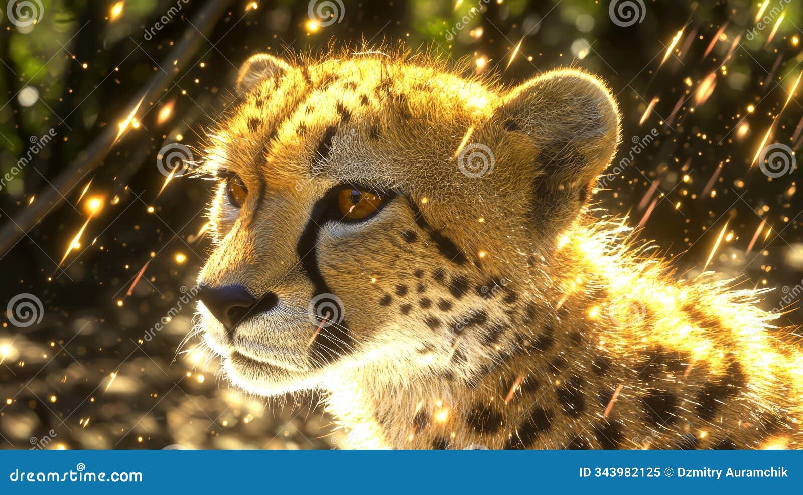 The Cheetah Was Transformed into Smooth Shapes and Fluid Forms in the ...