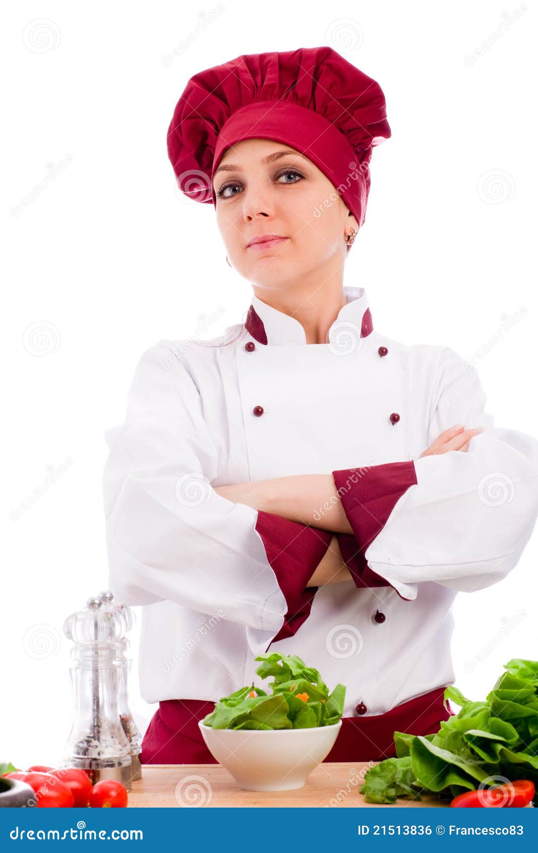 Chef stock photo. Image of isolated, dish, divided, mortar - 21513836