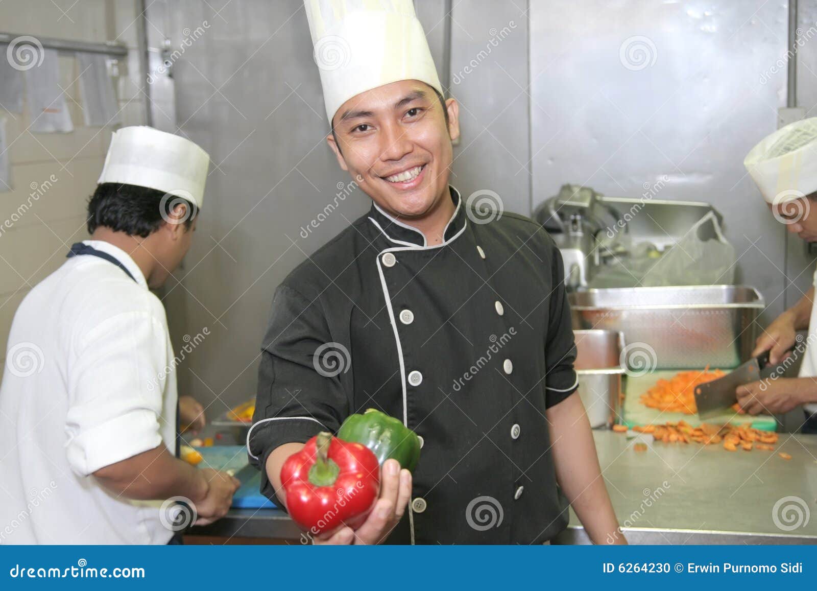 Chef stock photo. Image of cooking, pepper, portrait, staff - 6264230