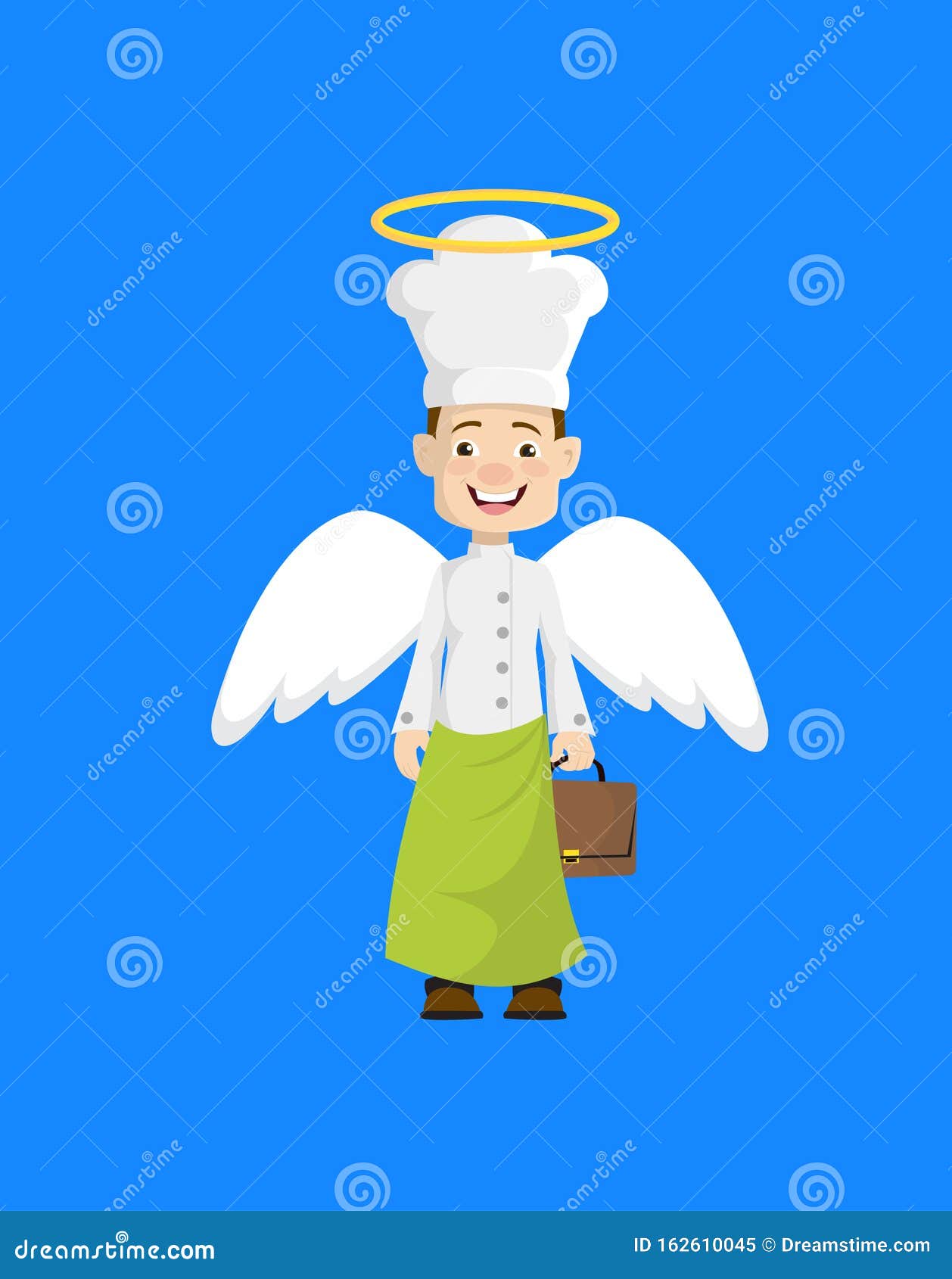 Chef - in Angel Costume stock vector. Illustration of creative - 162610045