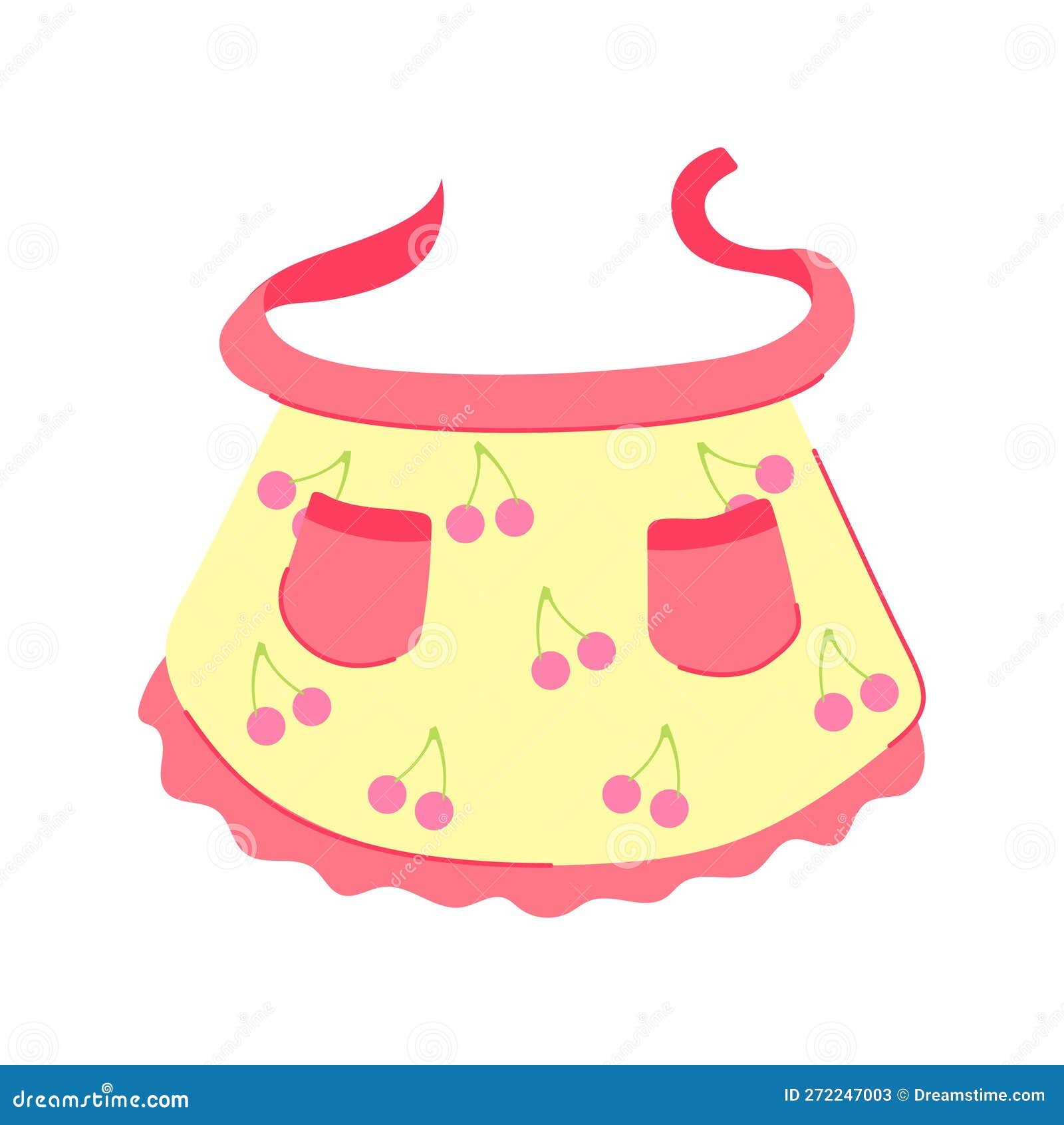 Chef Apron Kitchen Cartoon Vector Illustration Stock Vector ...