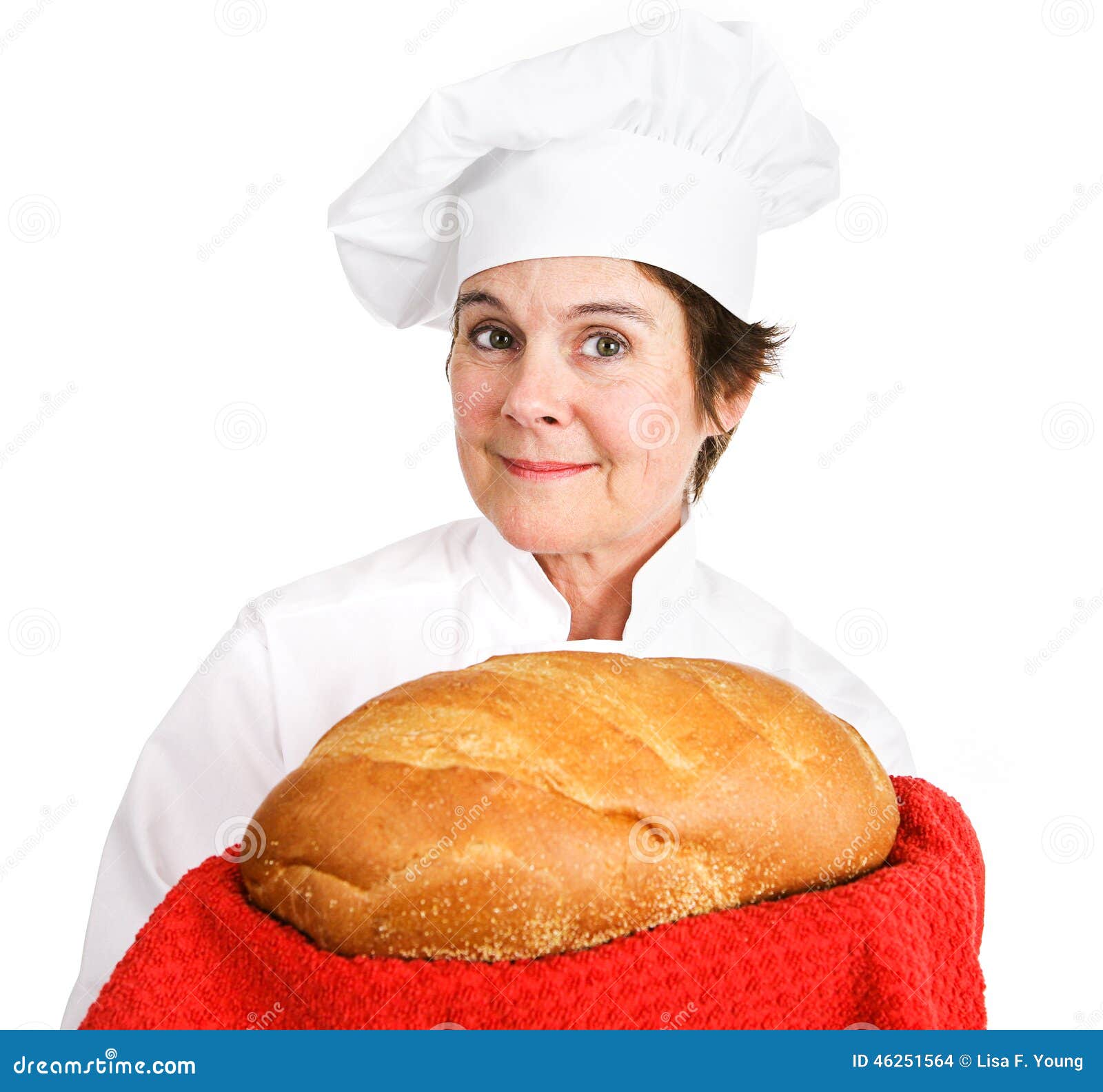 Chef avec du pain frais photo stock. Image du pain, gluten - 46251564