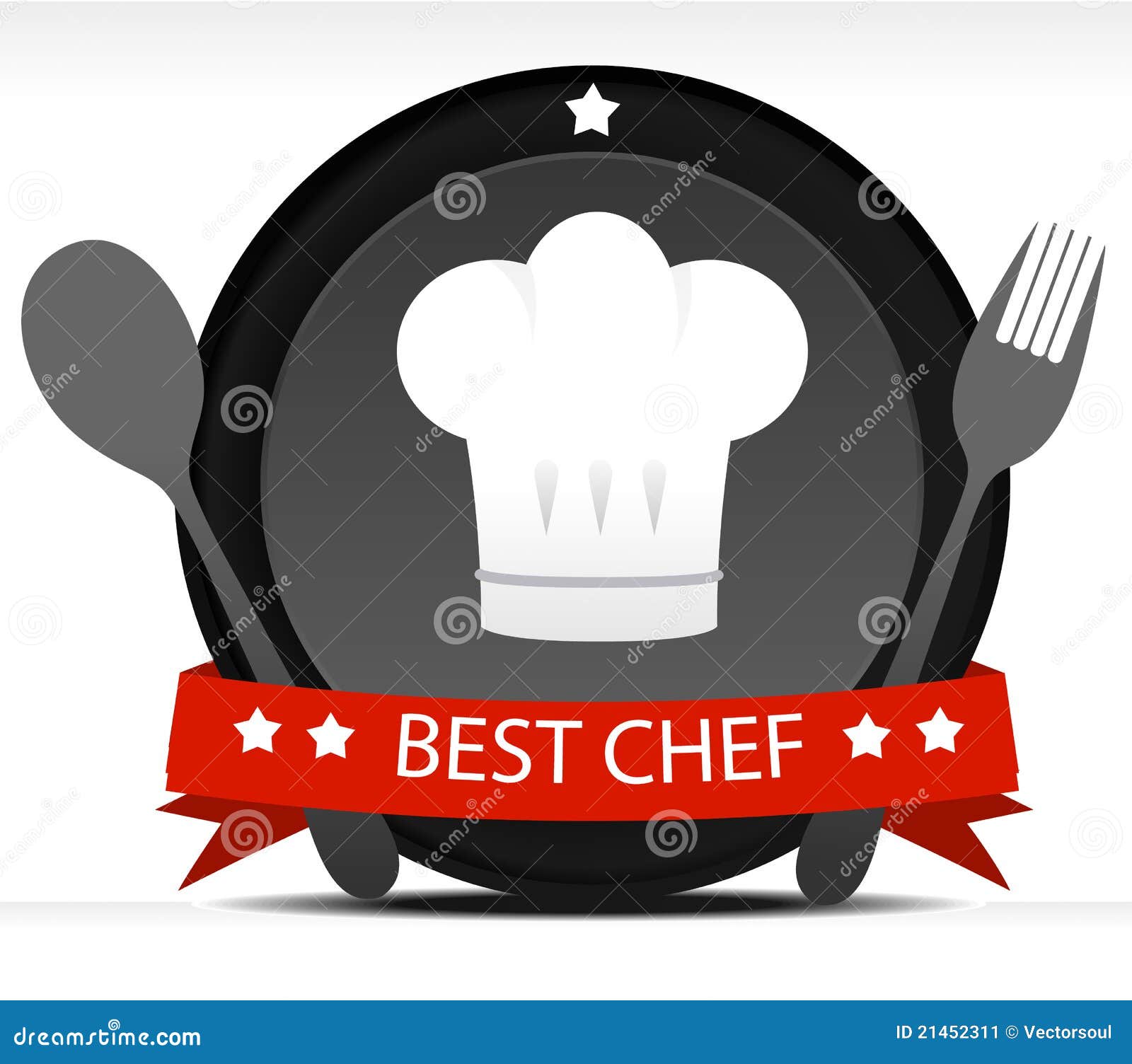 Chef Badge stock vector. Illustration of blank, empty - 21452311