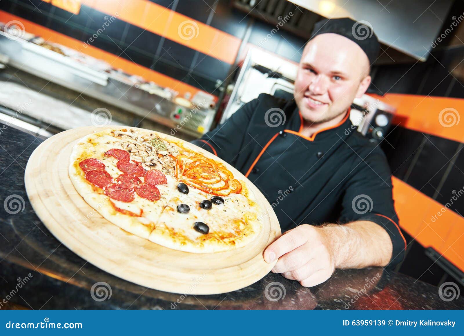 Baker Or Cook Kneads An Organic Yeast Dough Royalty-Free Stock ...