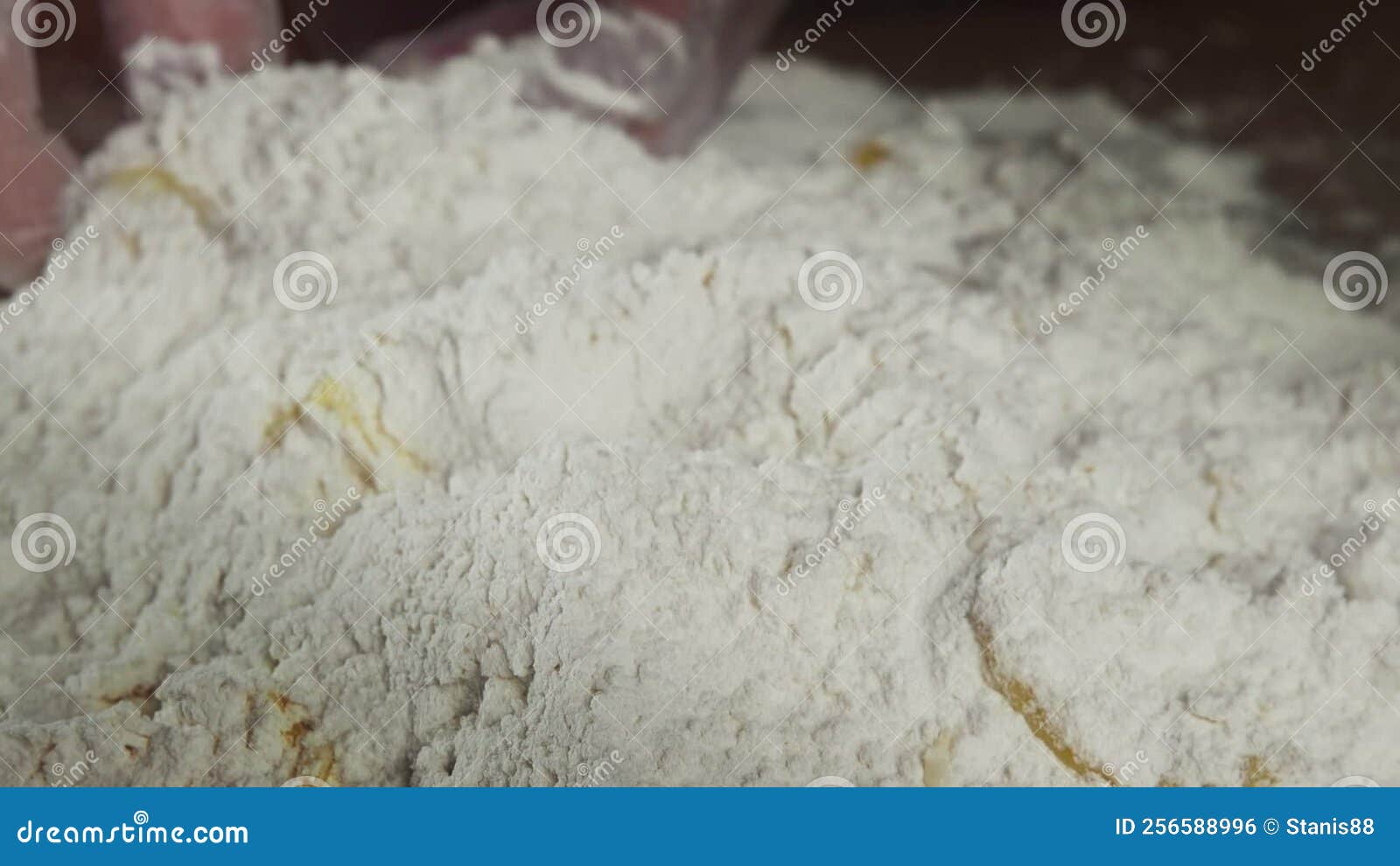 Chef Baker Hands Kneading Dough on Table Stock Footage - Video of dough ...