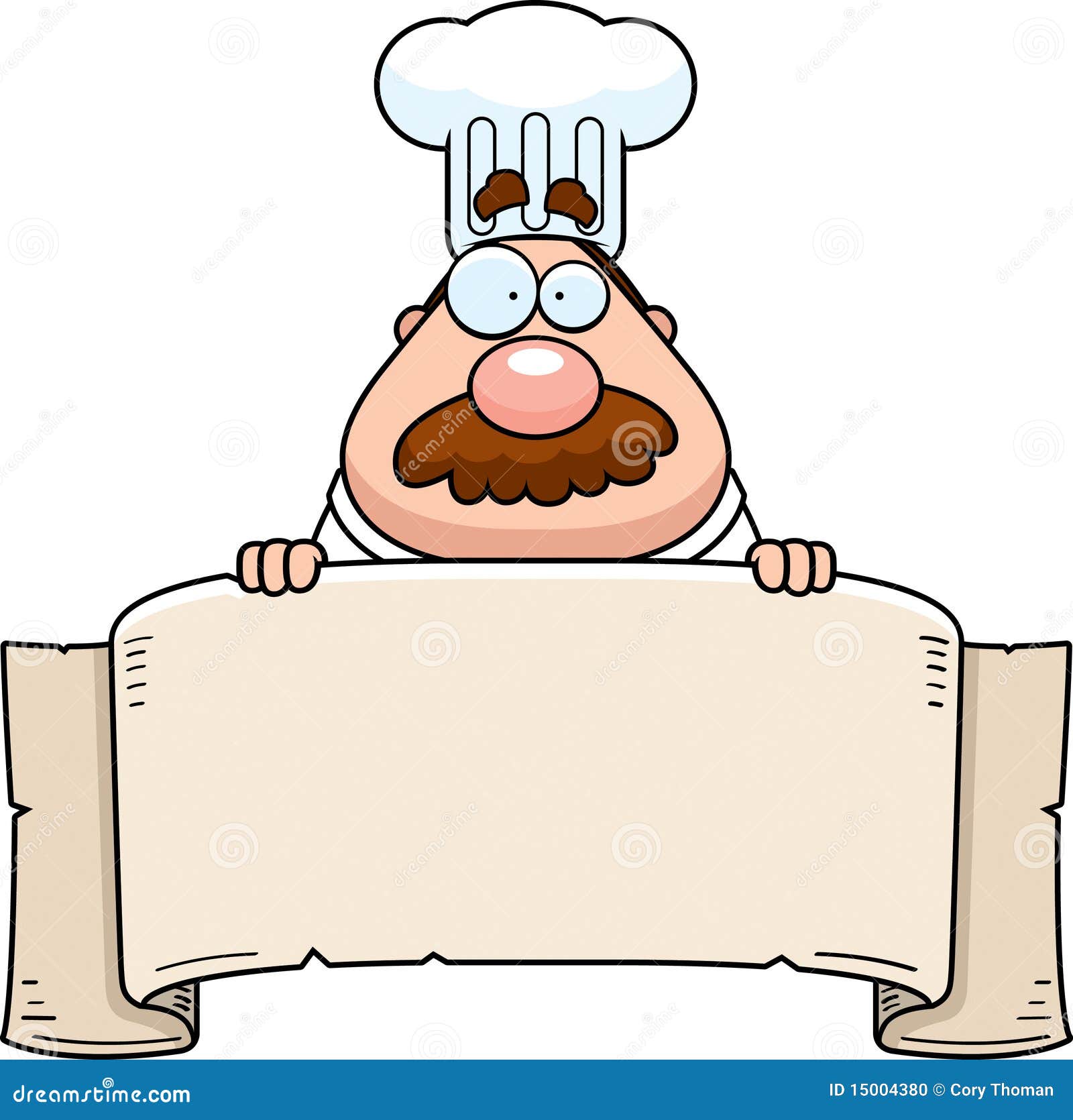 Chef Banner stock vector. Illustration of cartoon, cook - 15004380