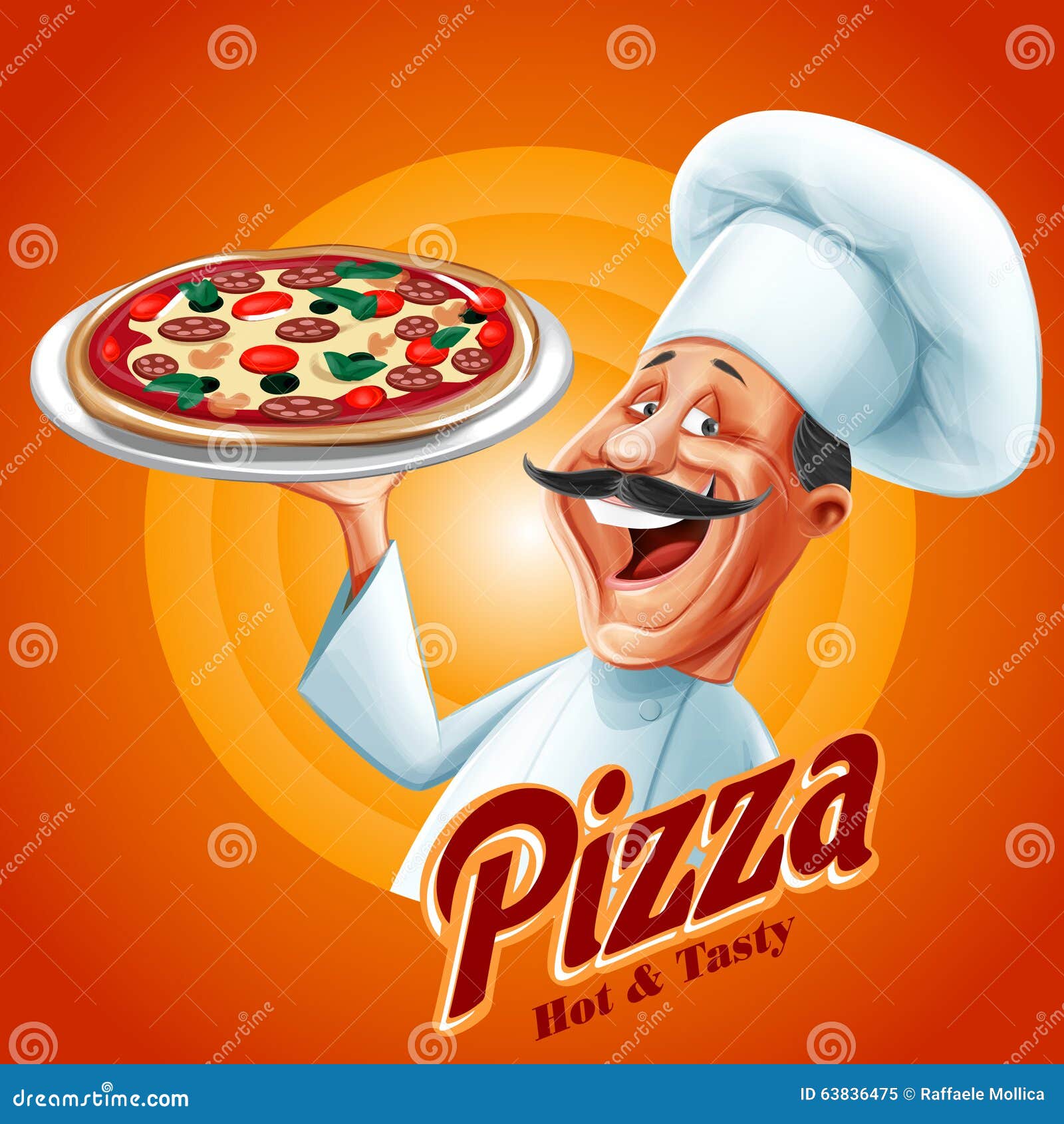 Chef BANNER stock vector. Illustration of mediterranean - 63836475