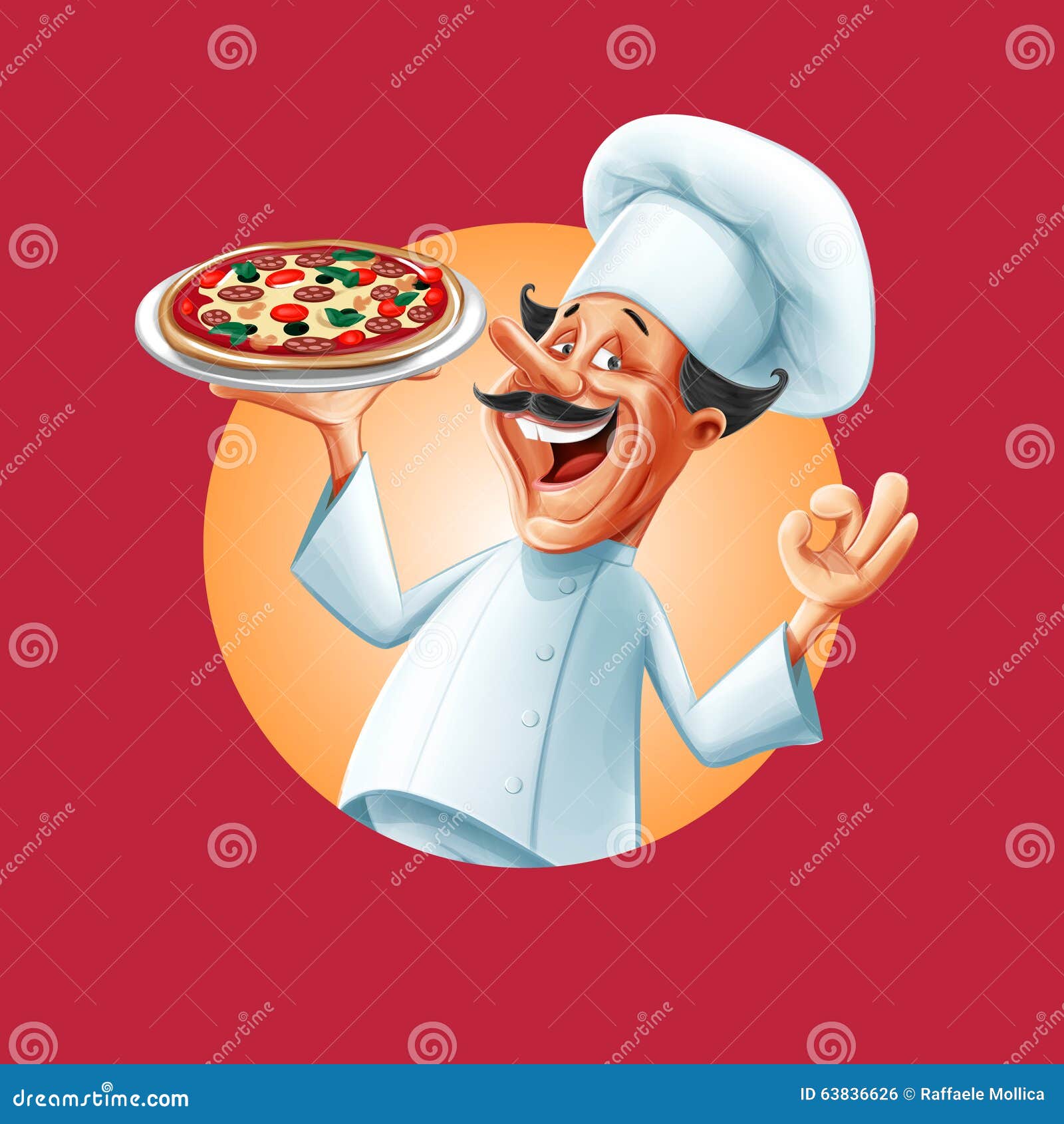 Chef BANNER stock vector. Illustration of male, banner - 63836626
