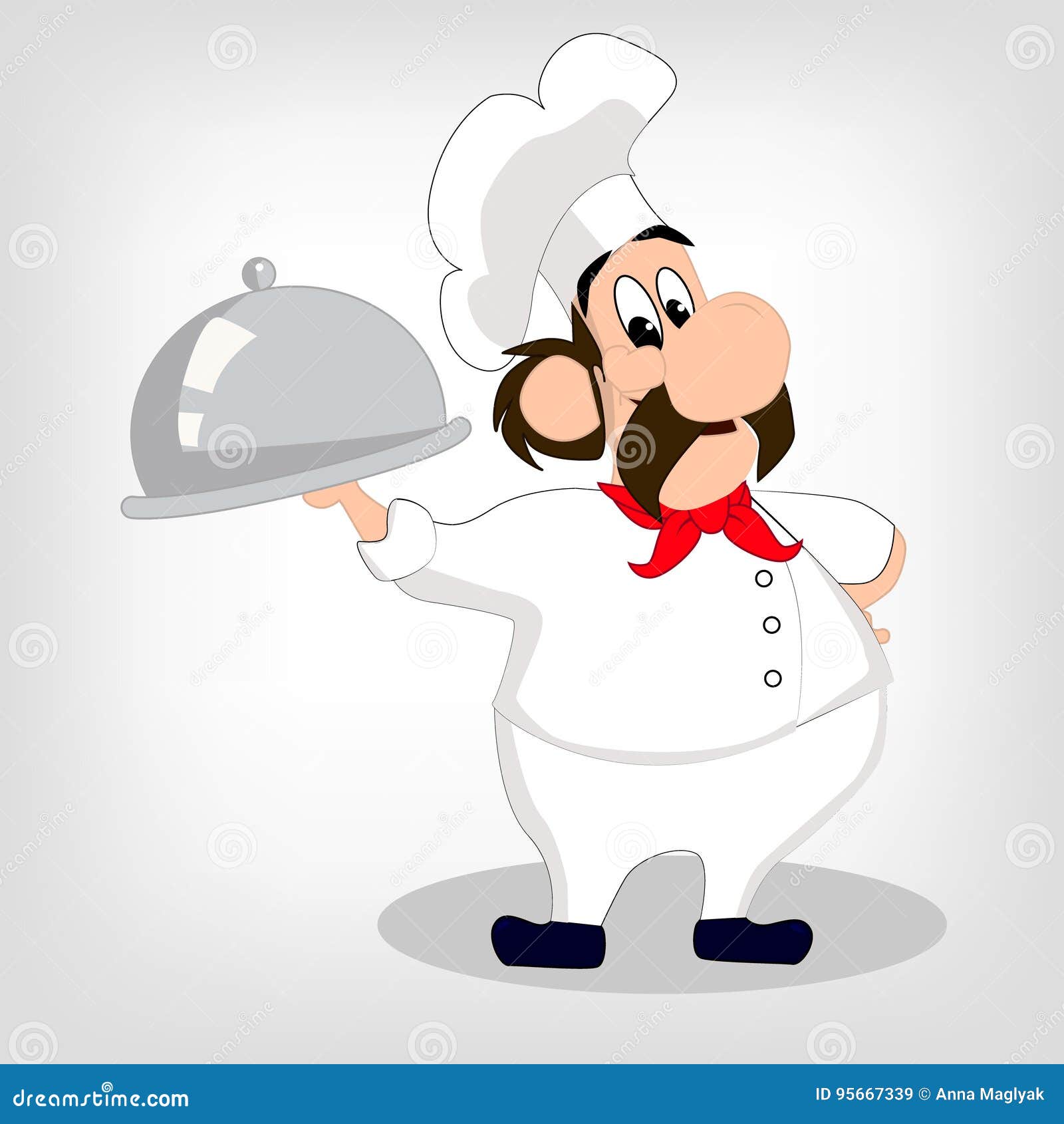 Chef banner stock vector. Illustration of male, chef - 95667339