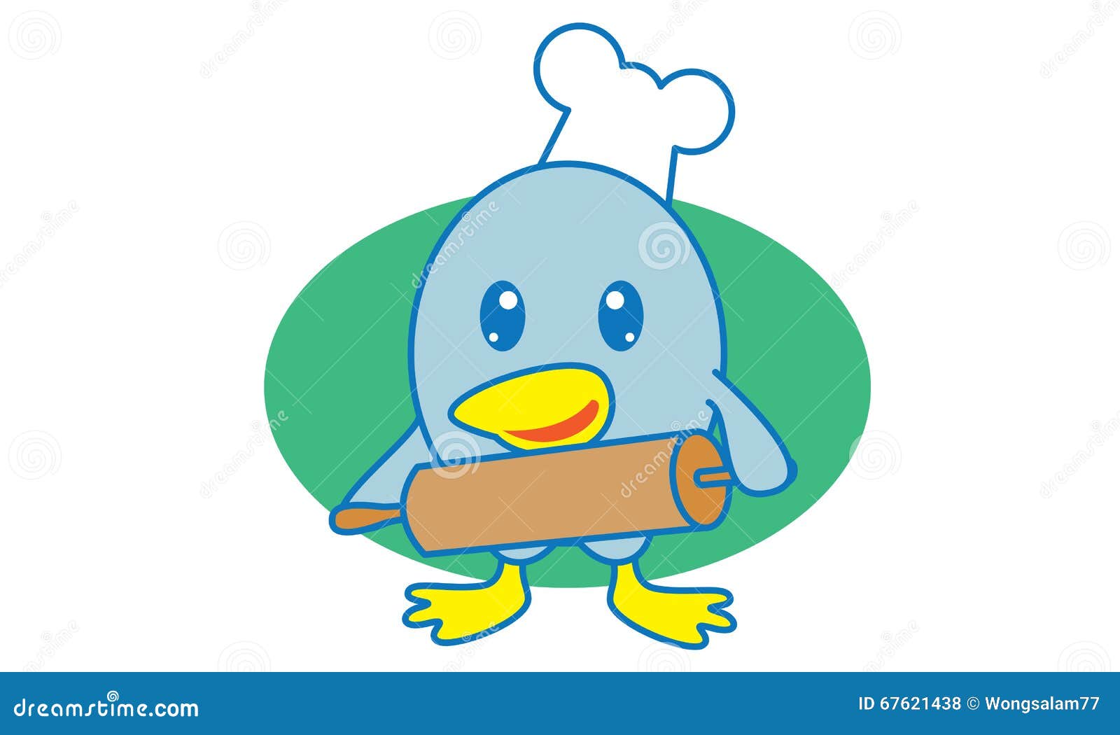 Chef Bird stock vector. Illustration of green, training - 67621438