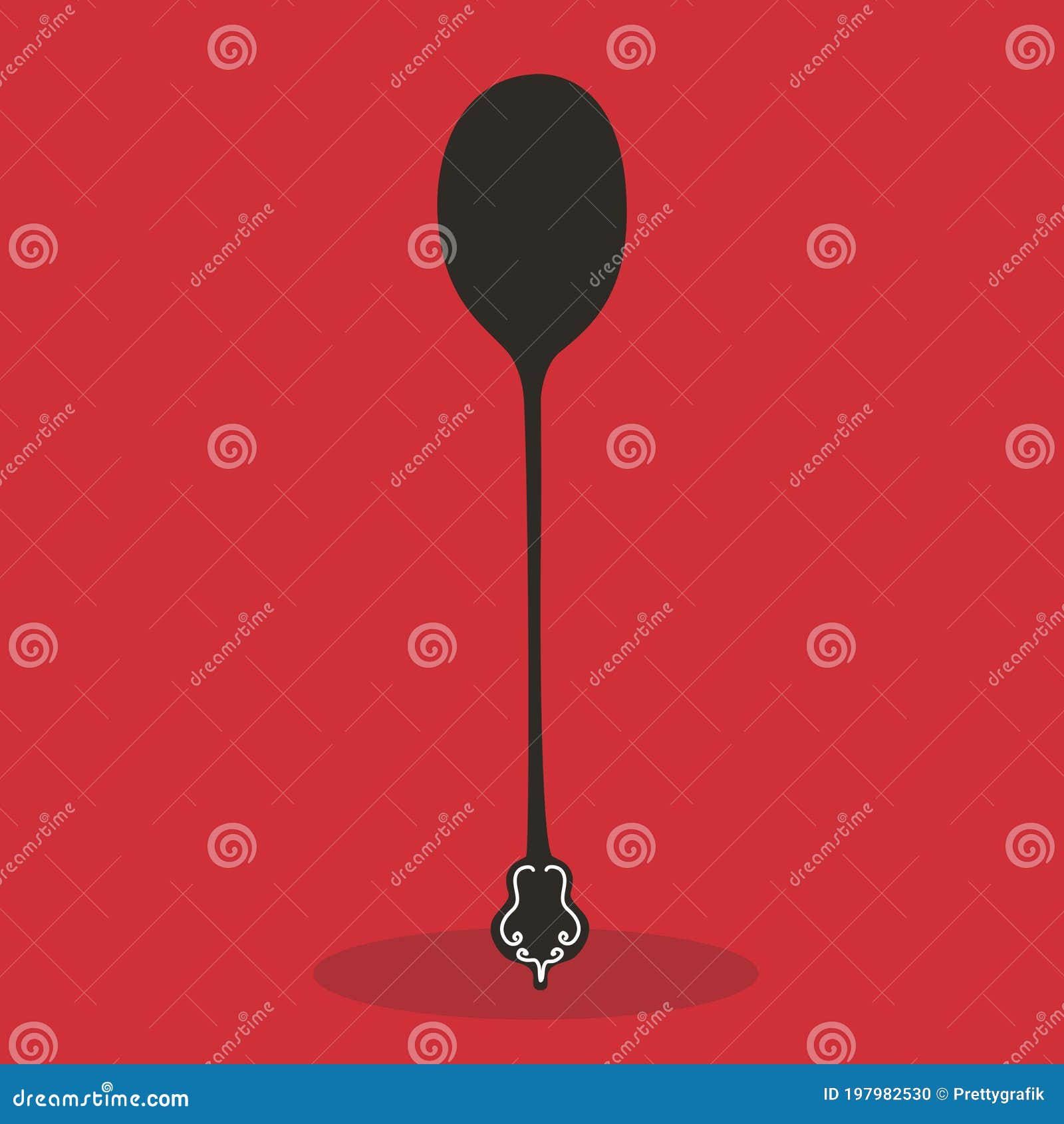 Chef black spoon 19 stock vector. Illustration of graphic - 197982530