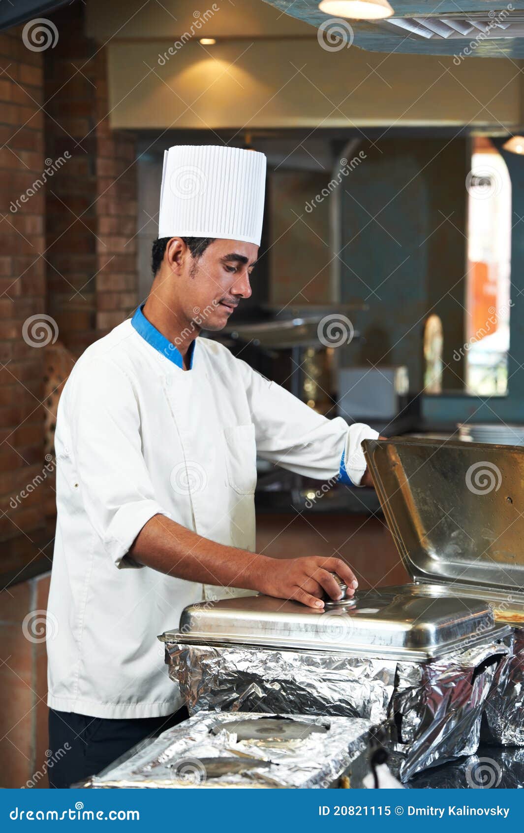 Chef boiling a soup stock image. Image of male, preparation - 20821115